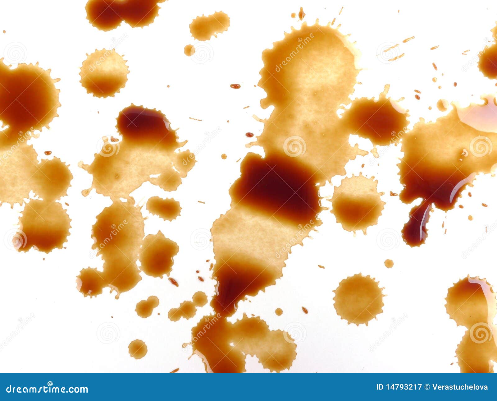 Coffee marks and drops stock image. Image of artistic - 14793217
