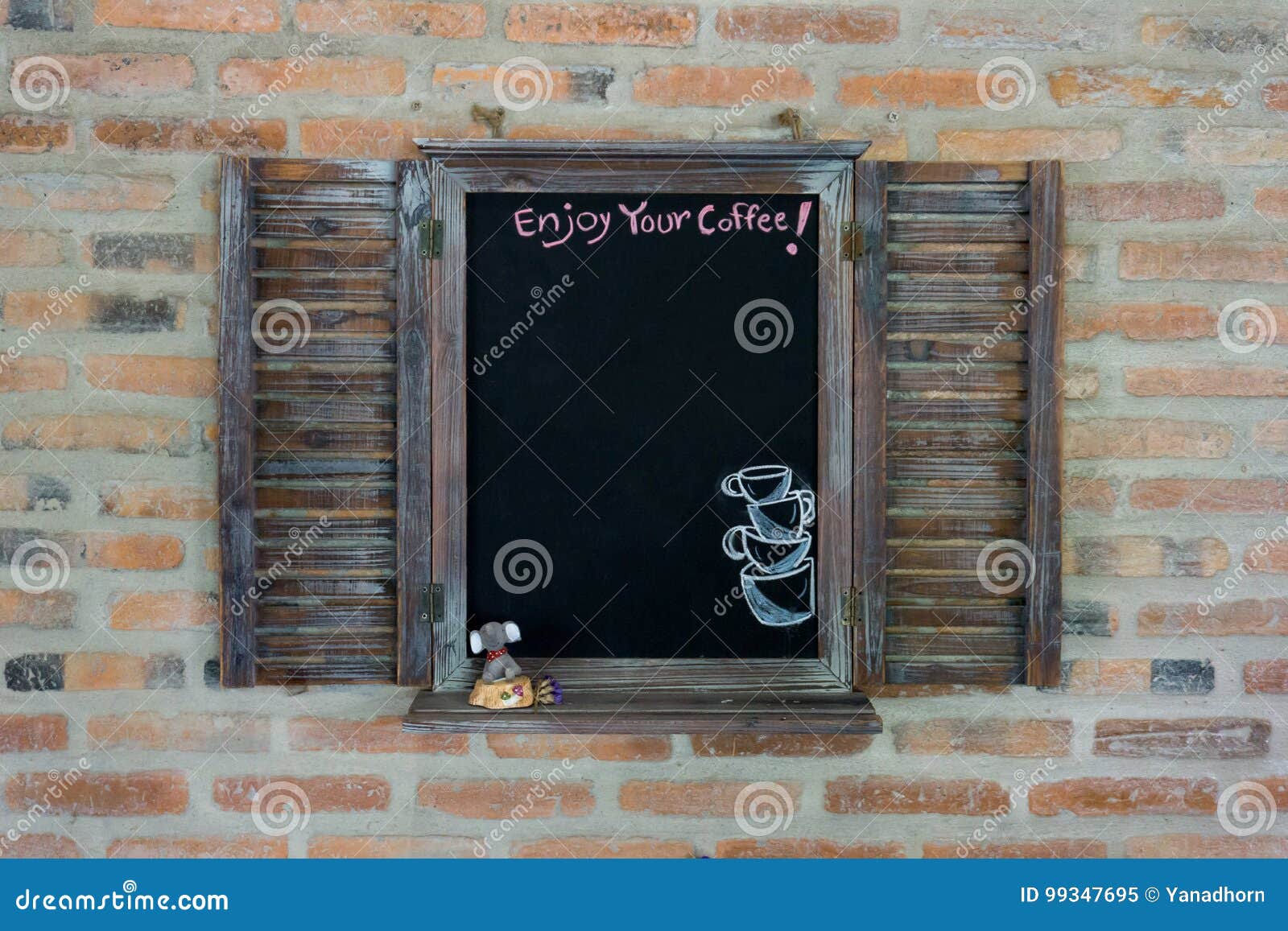 Black Board Menu for Coffee Menu Stock Image - Image of chalkboard ...