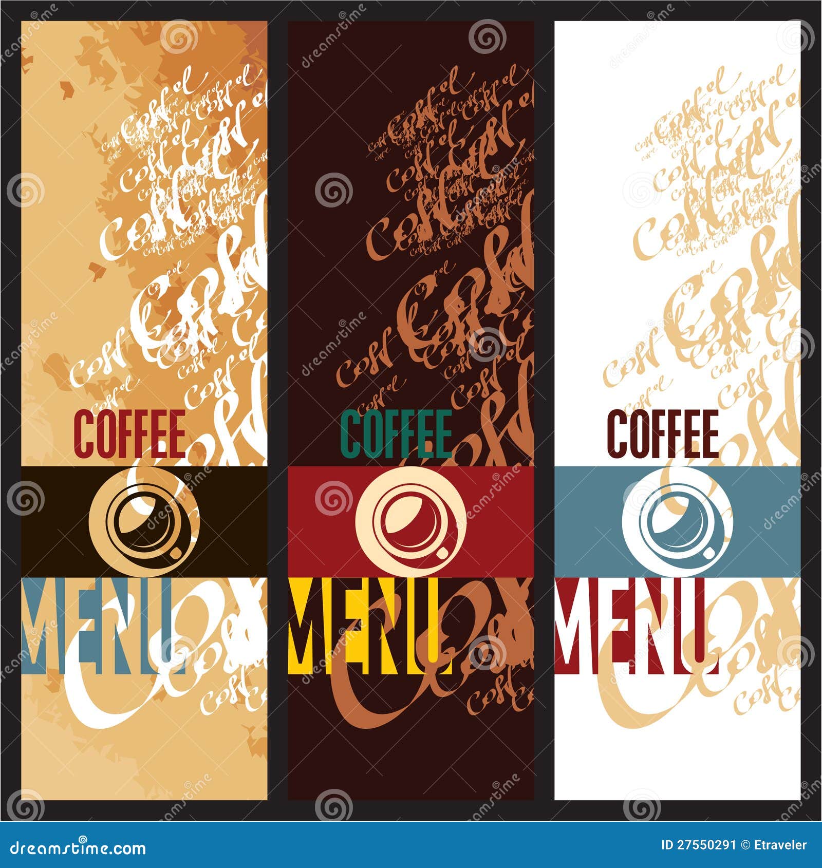 Coffee Menu Design Templates Stock Vector - Illustration of lunch ...