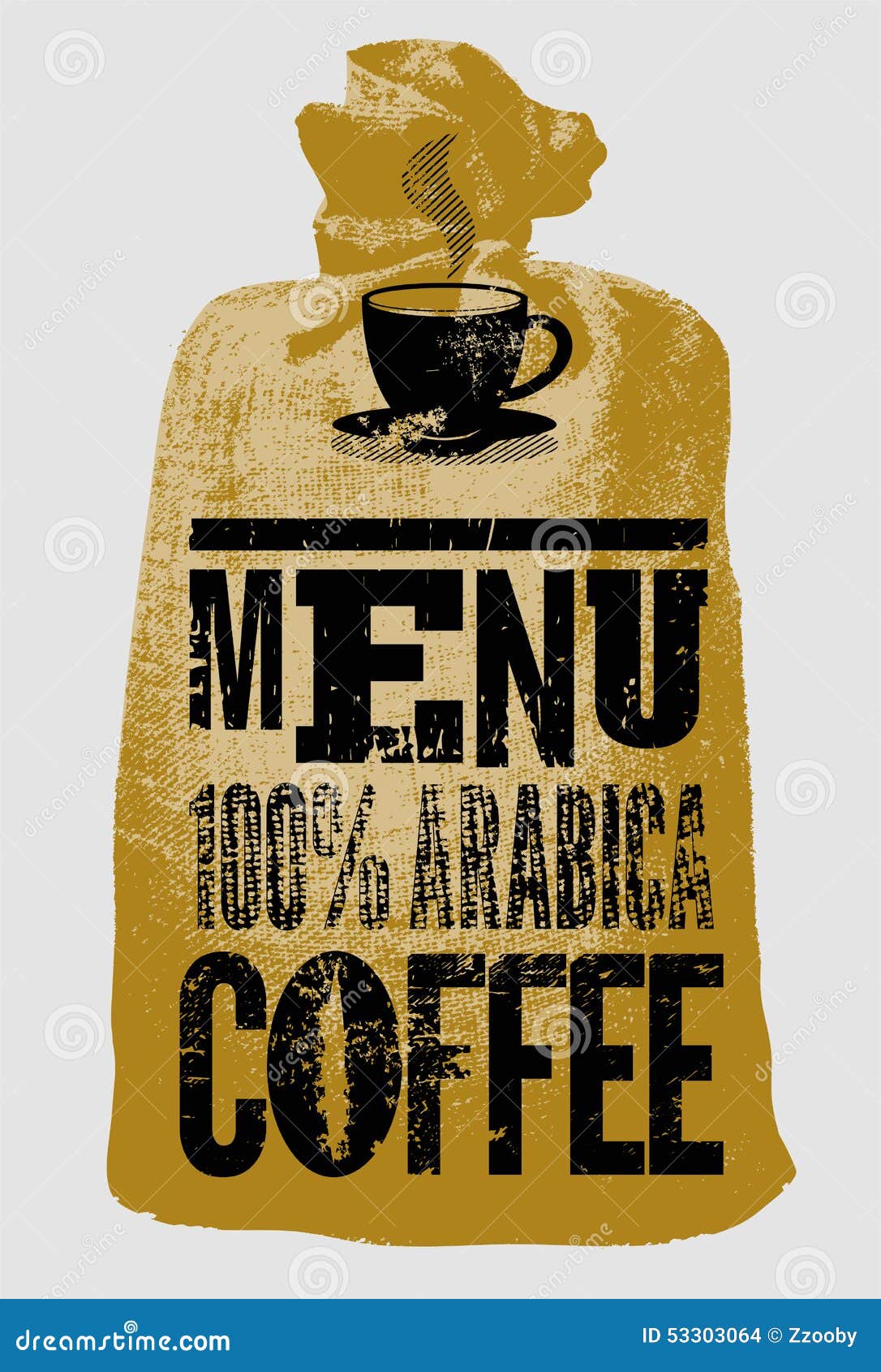 Coffee Menu. Typographic Retro Poster for Restaurant, Cafe or ...
