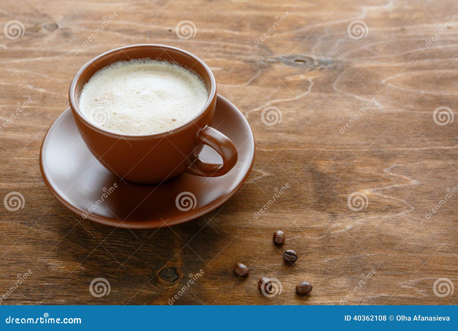 Coffee with milk in a cup stock photo. Image of retro - 40362108