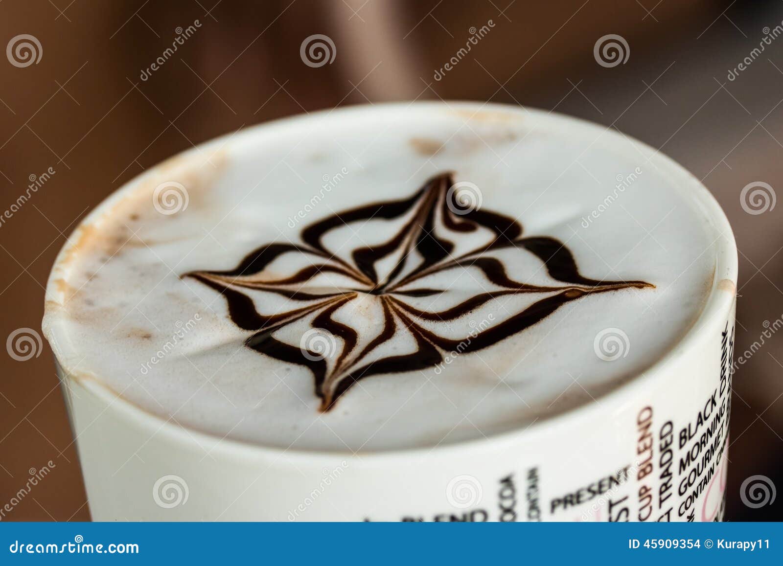 Coffee with milk pattern stock photo. Image of morning - 45909354
