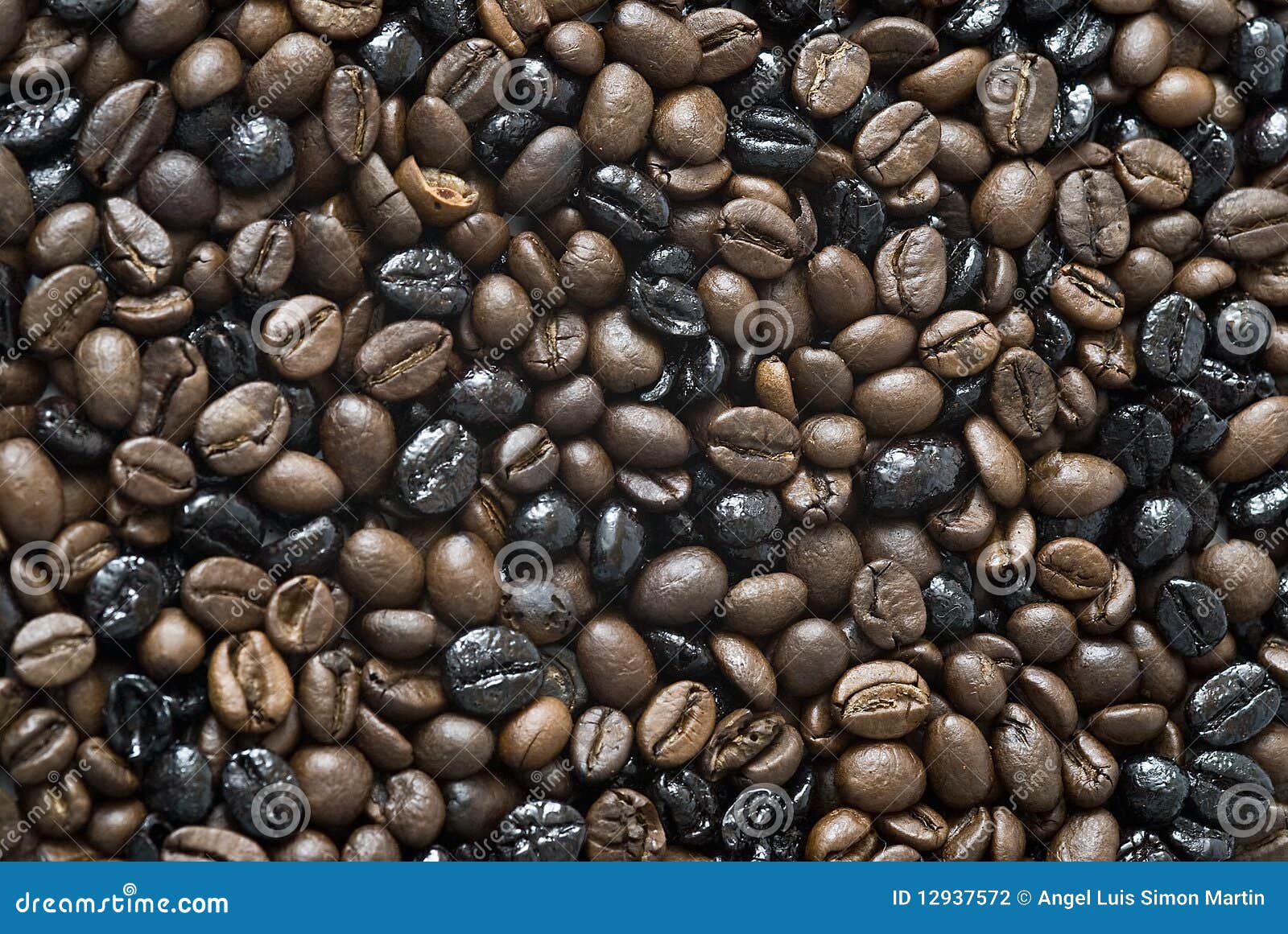 Coffee mixture texture. stock photo. Image of roasted - 12937572