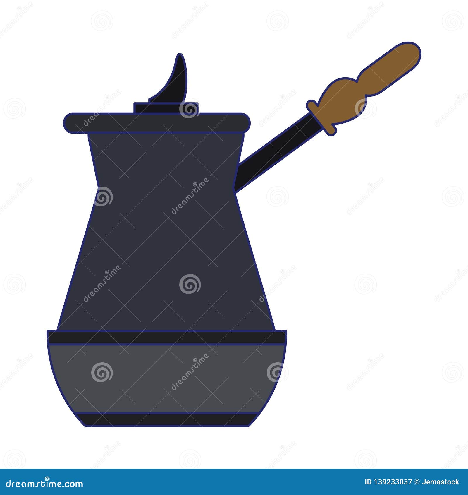 Coffee mocka device symbol stock vector. Illustration of caffeine ...