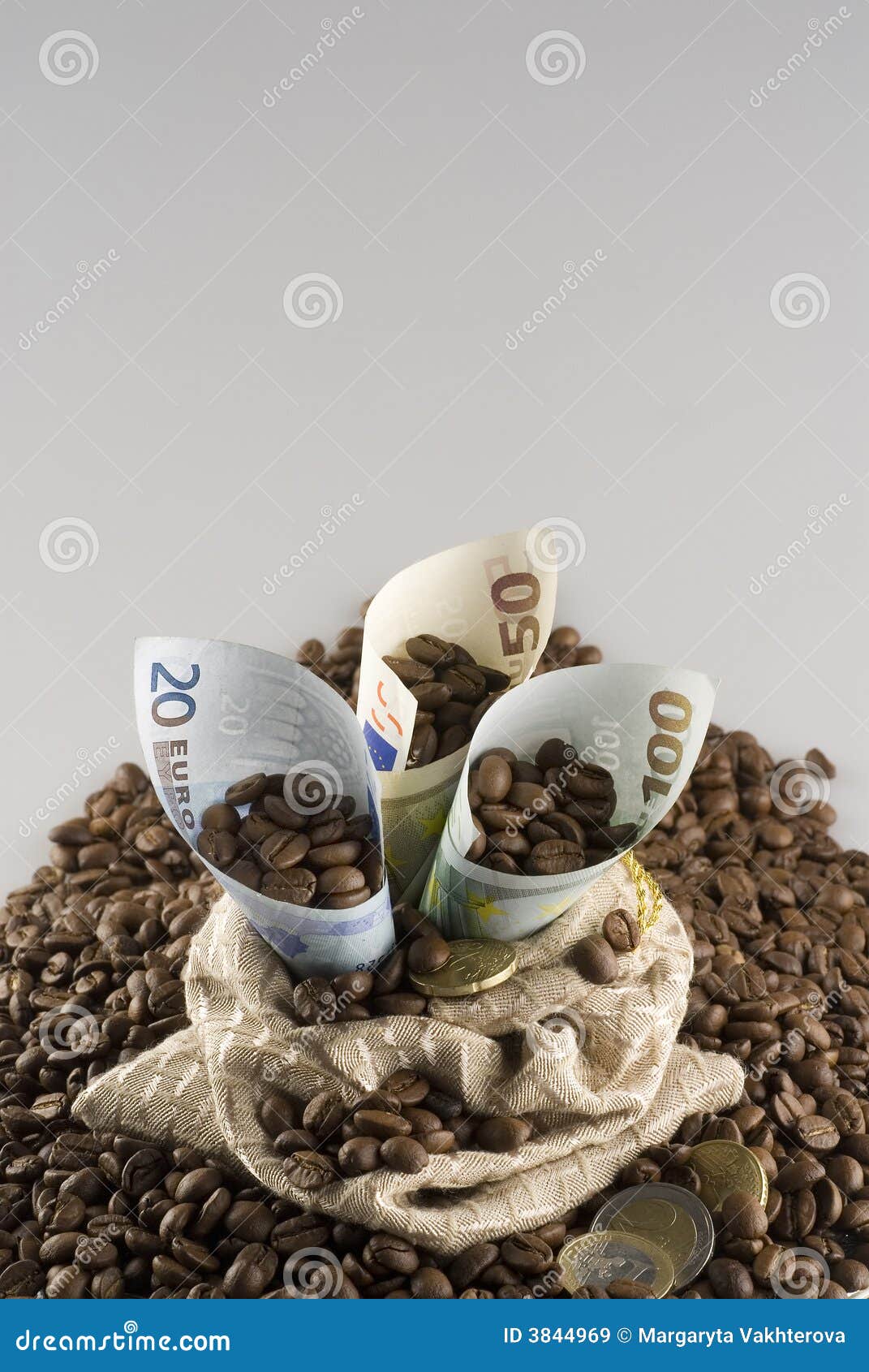 Coffee and money stock image. Image of symbol, drink, investment - 3844969