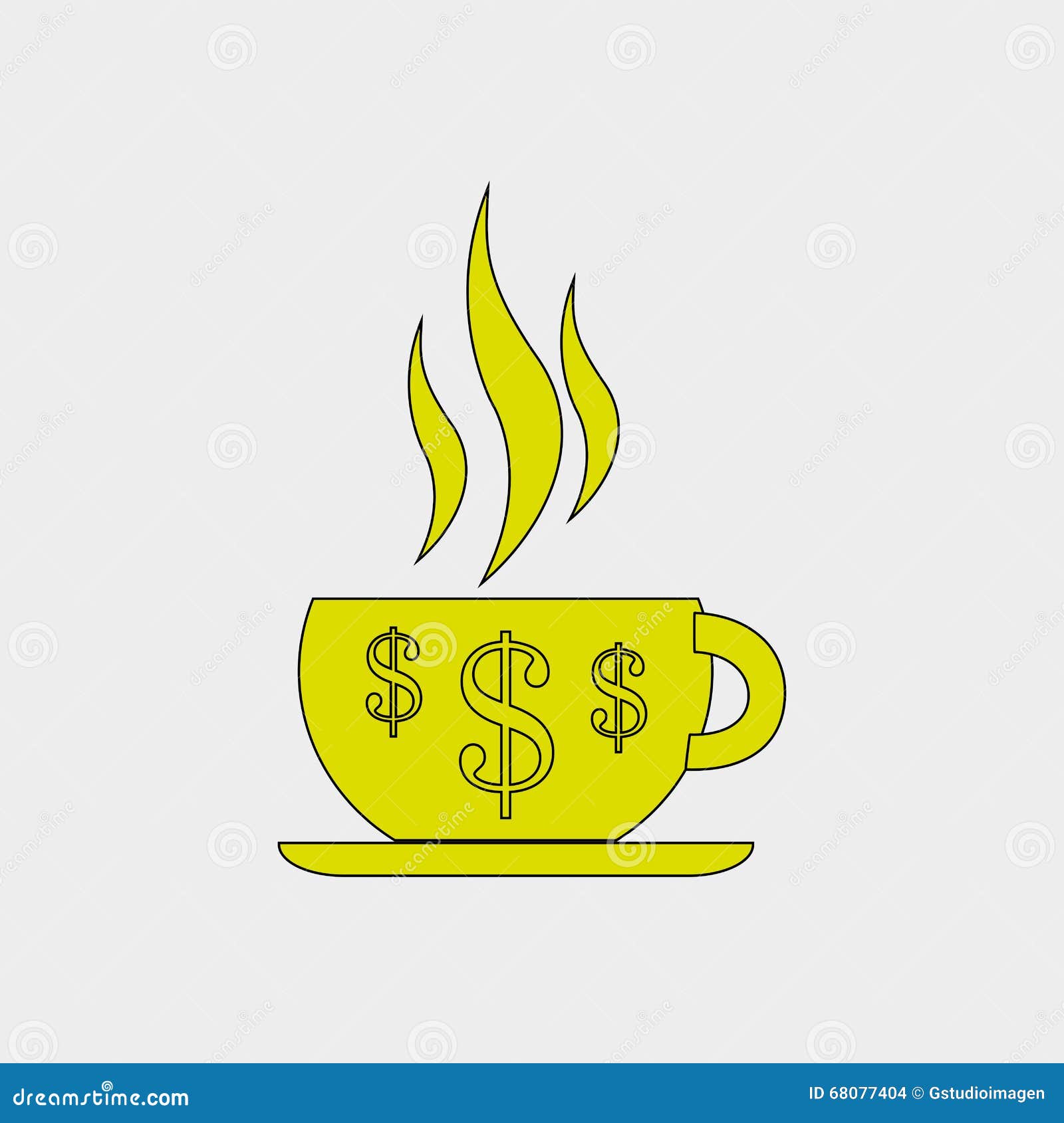 Coffee is money design stock illustration. Illustration of espresso ...