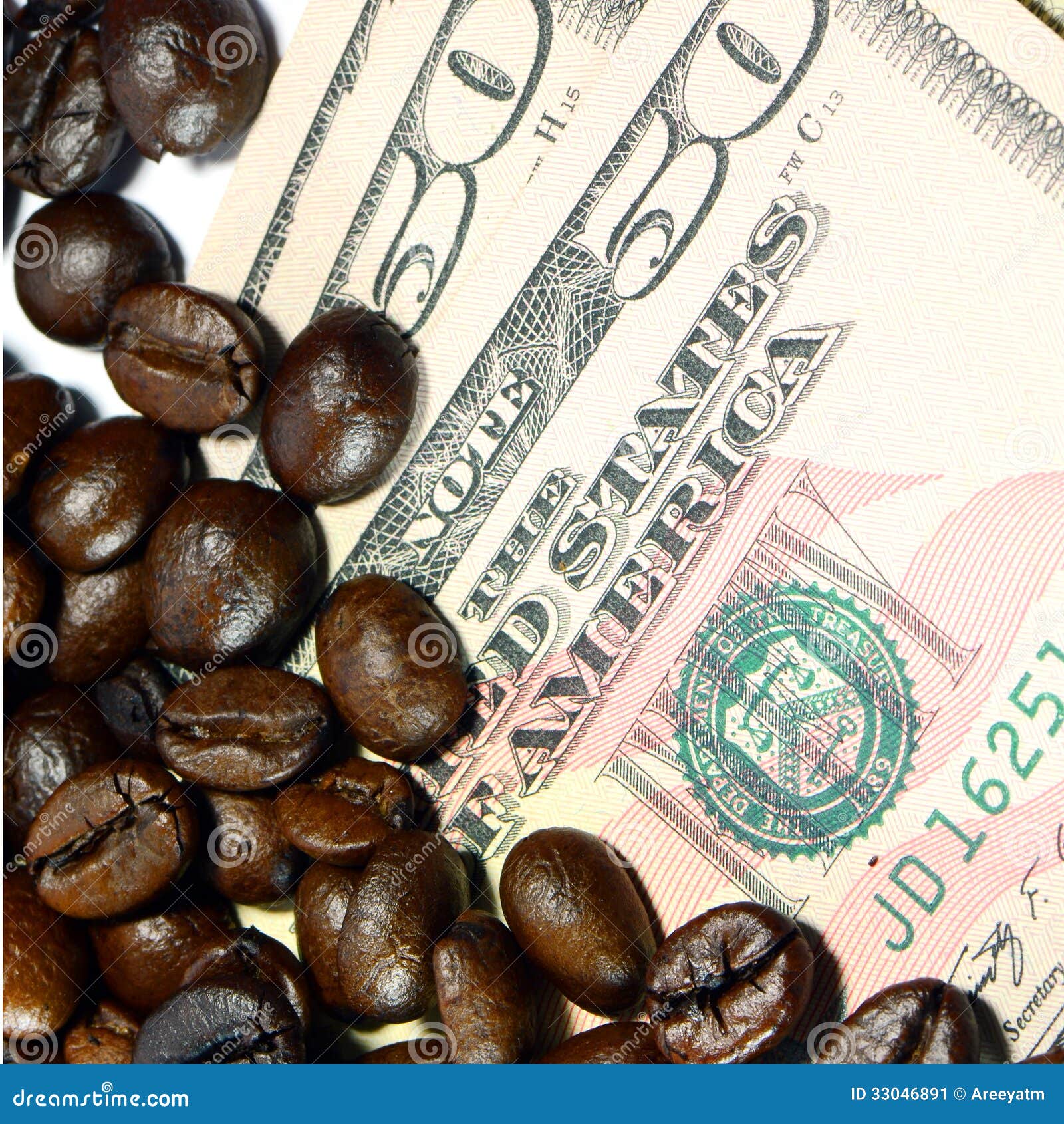 Coffee and Money. stock image. Image of espresso, late - 33046891