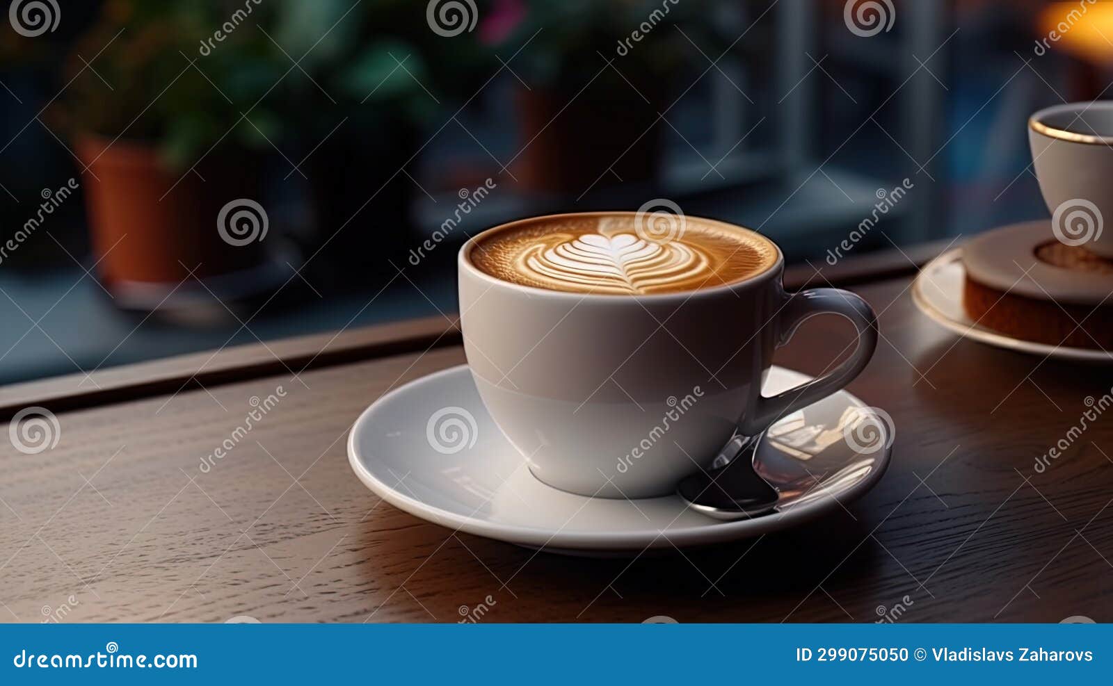 Coffee Mood Mug with Aromatic Coffee on a Table in a Cafe Stock ...