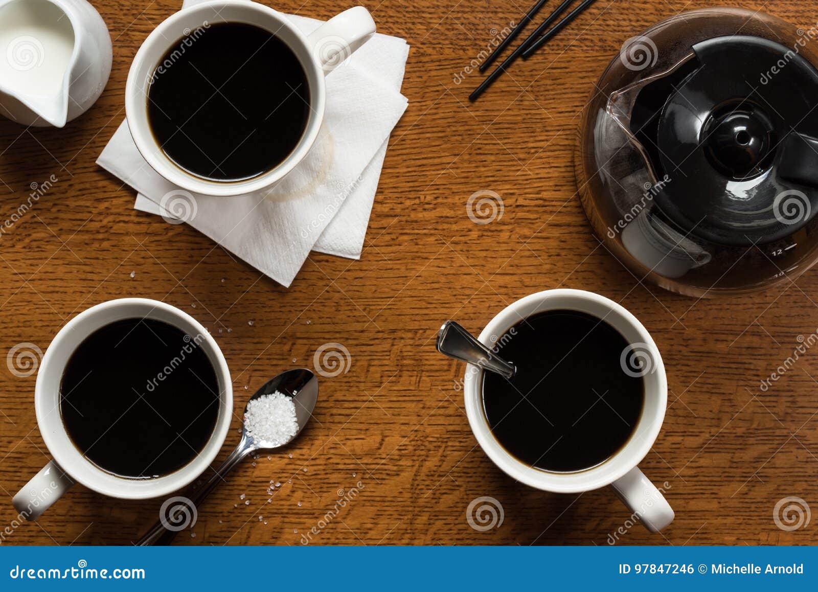 Coffee with Friends at the Coffee Shop Stock Photo - Image of cups ...