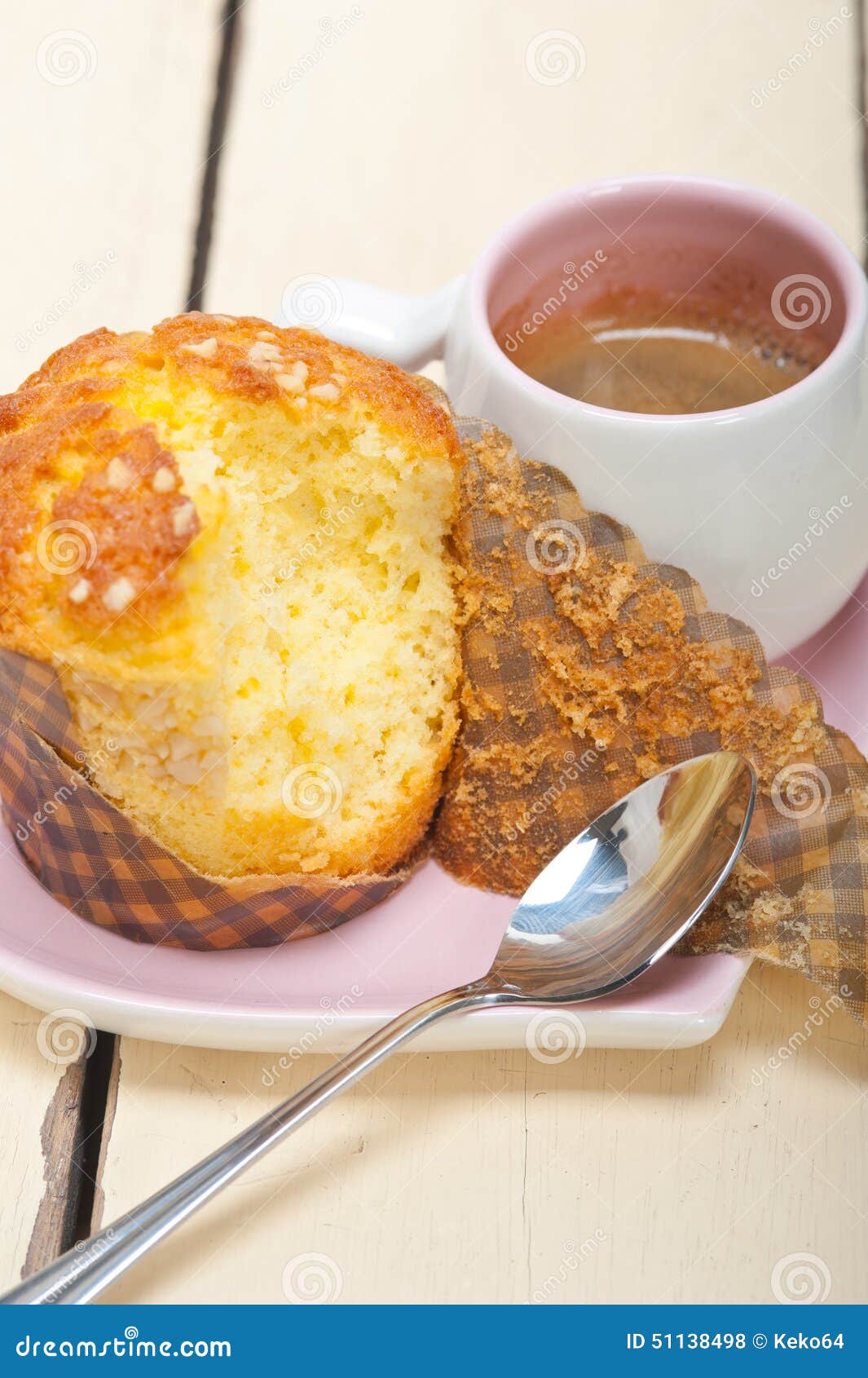 Coffee and muffin stock photo. Image of expresso, brown - 51138498