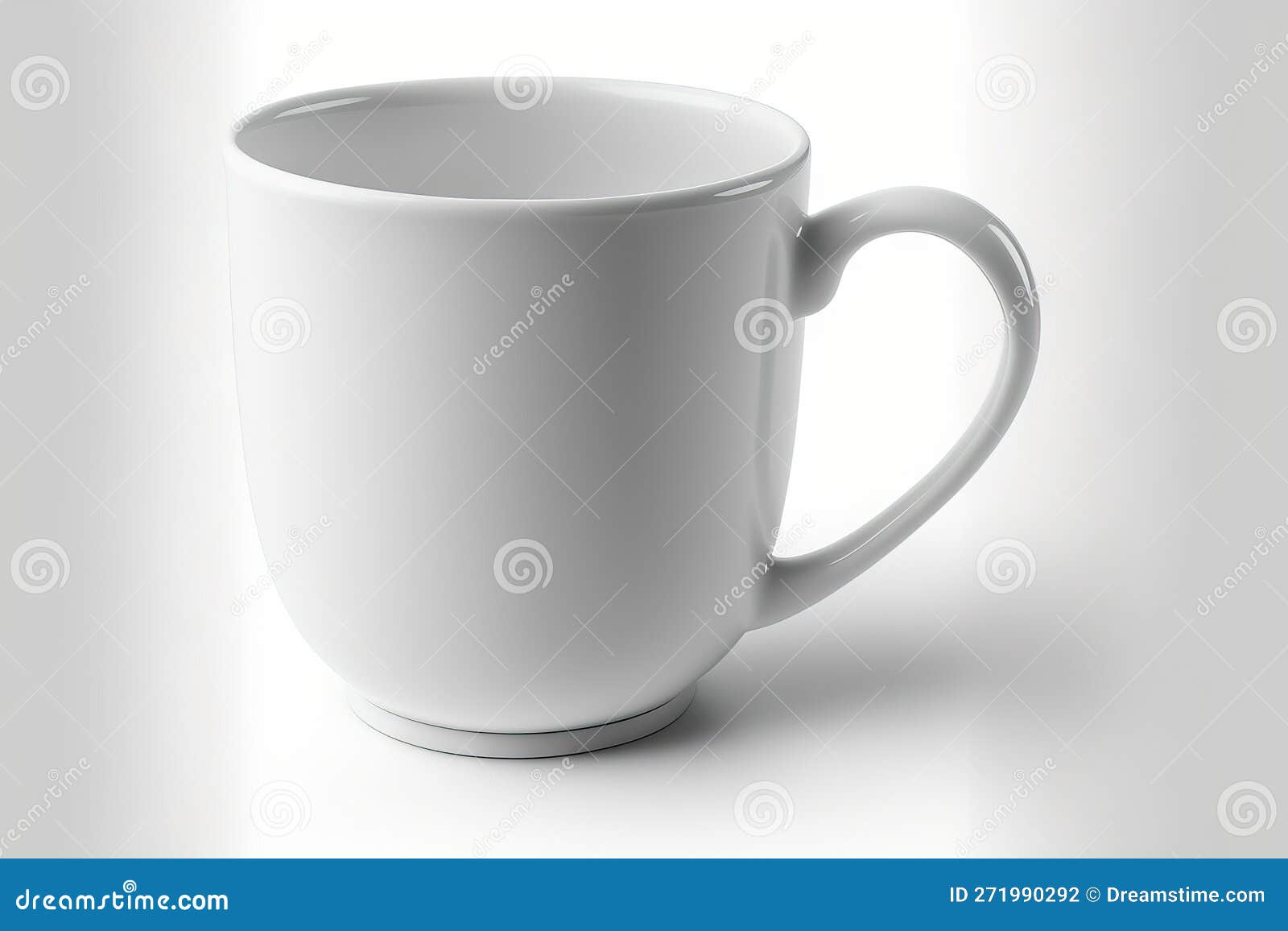Coffee Mug or Cup Empty and Isolated on a White Background Stock ...