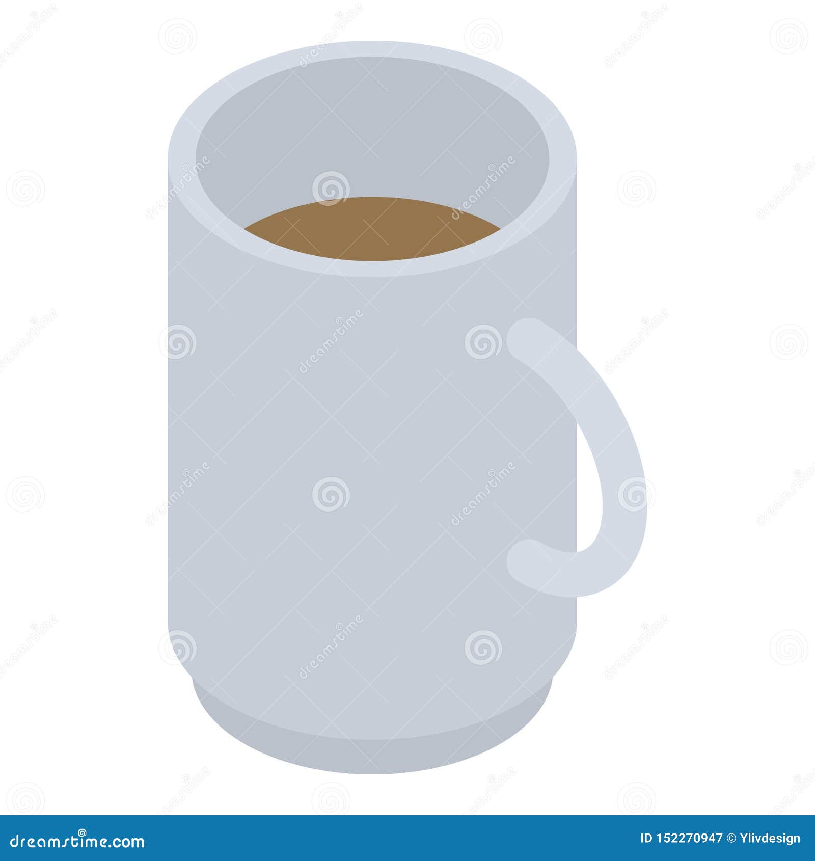 Coffee Mug Icon, Isometric Style Stock Vector - Illustration of ...