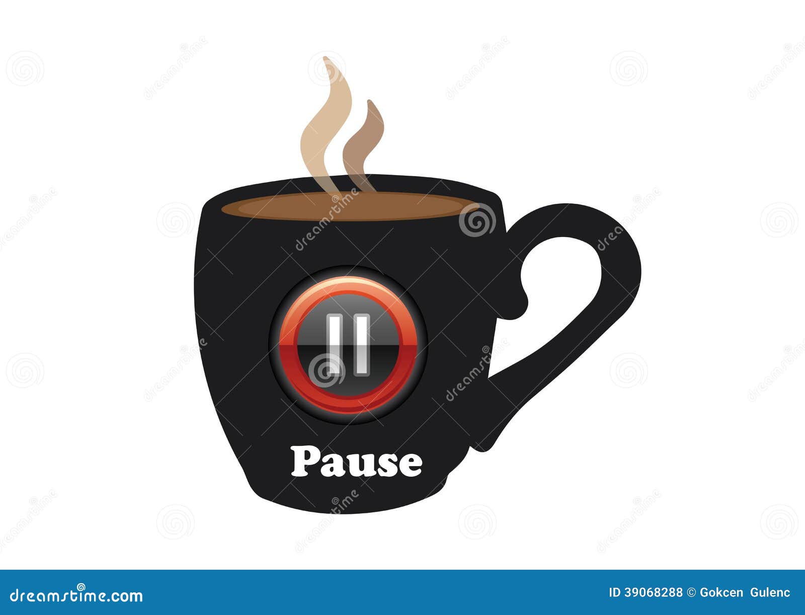 Coffee mug stock vector. Illustration of ideas, energy - 39068288