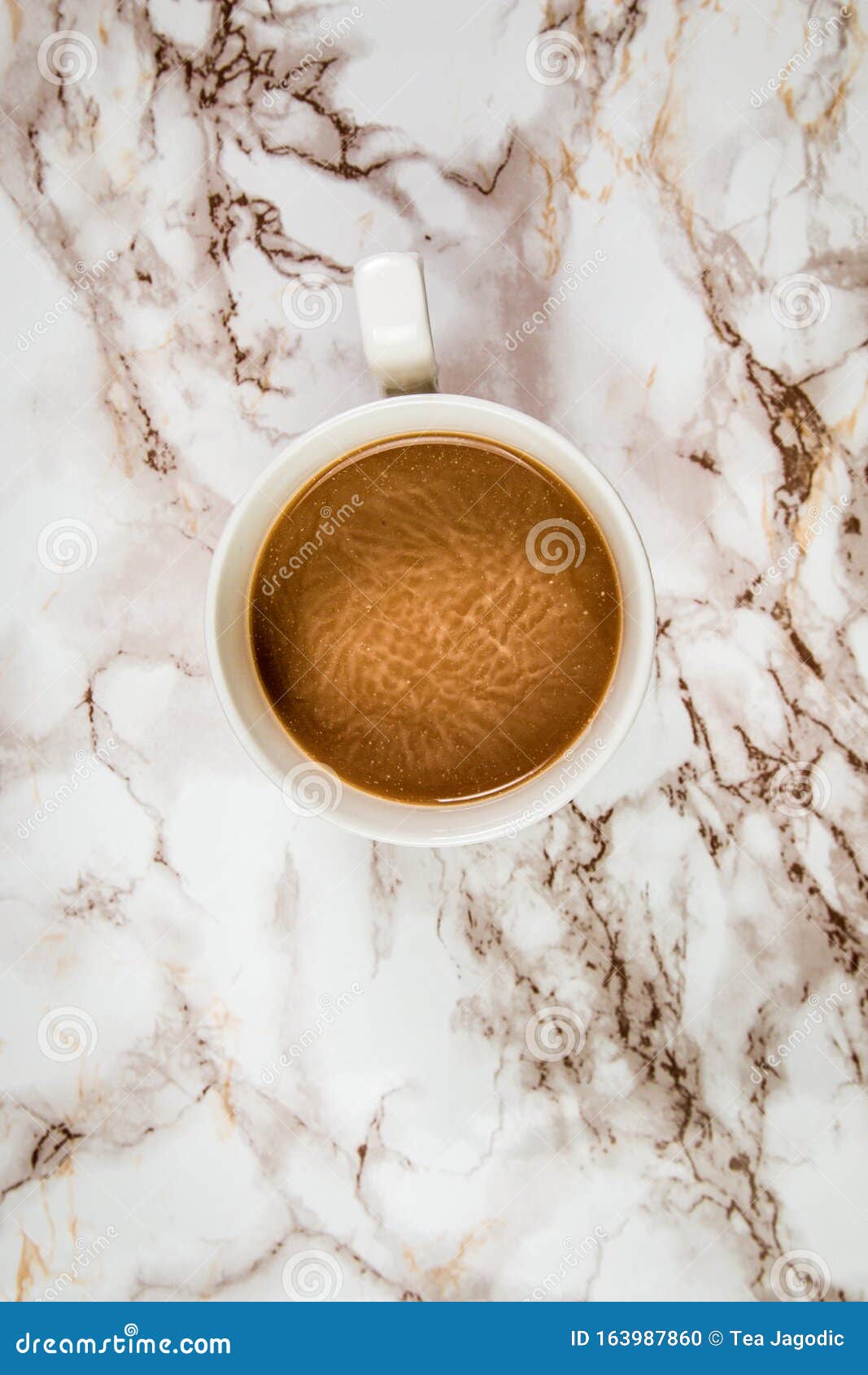 Coffee Mug on a Marble Background Stock Photo - Image of beauty, alarm ...