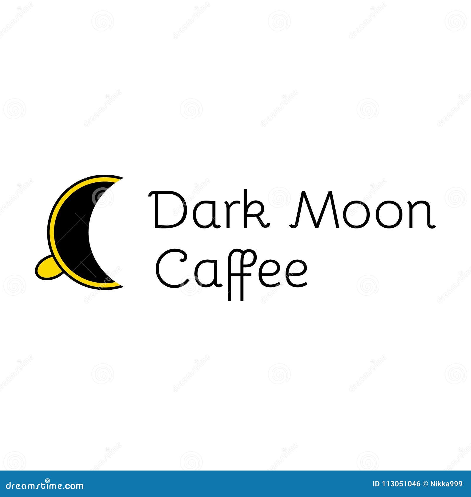 Vector Logotype for the Cafe. Coffee Mug and Moon Combined in One Logo ...