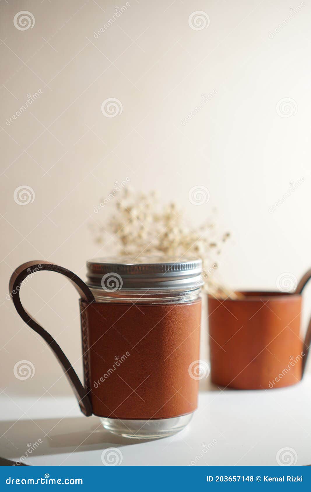 Coffee mug on the table stock photo. Image of fruit - 203657148