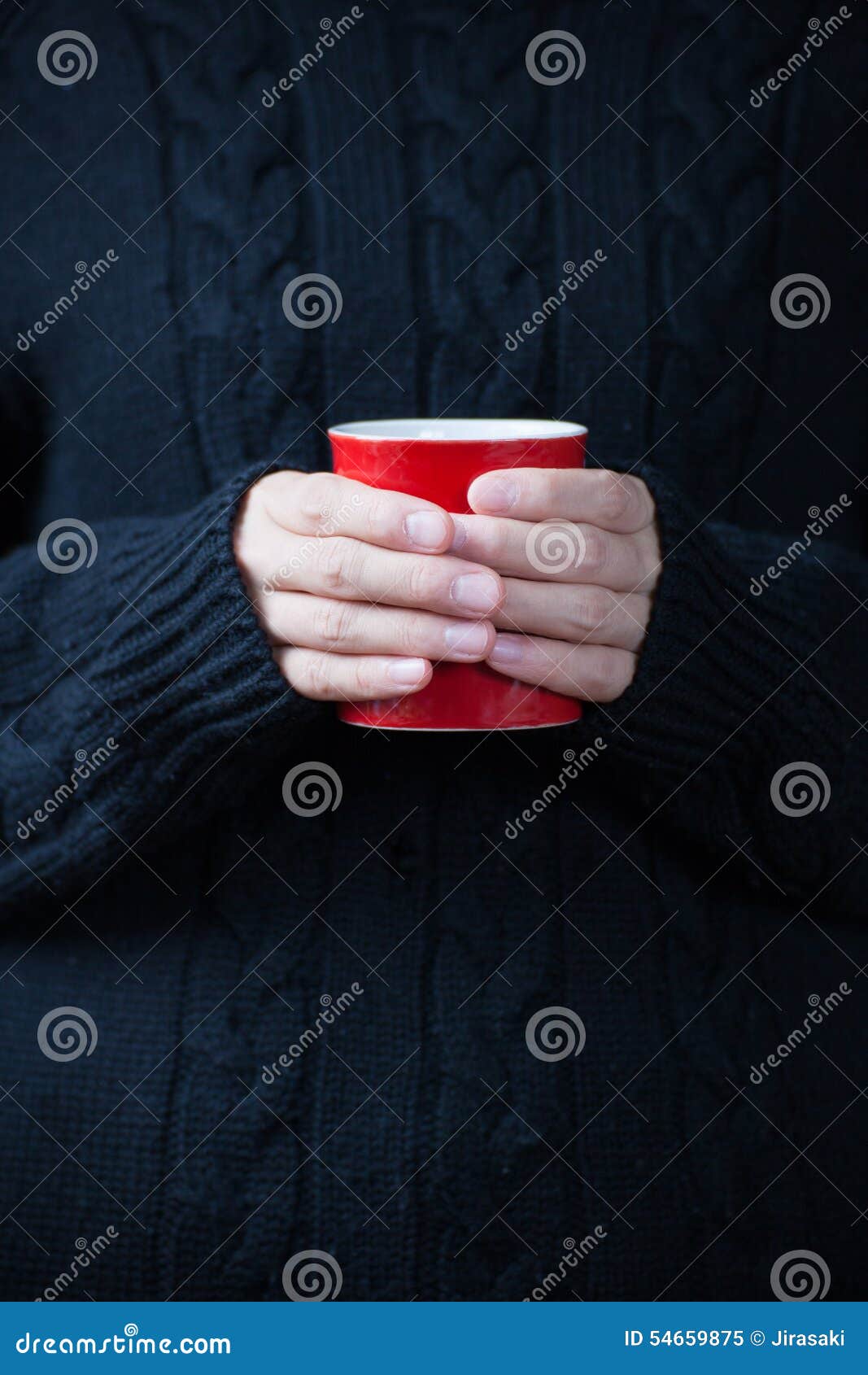 Coffee mug stock image. Image of holding, hands, coffee - 54659875