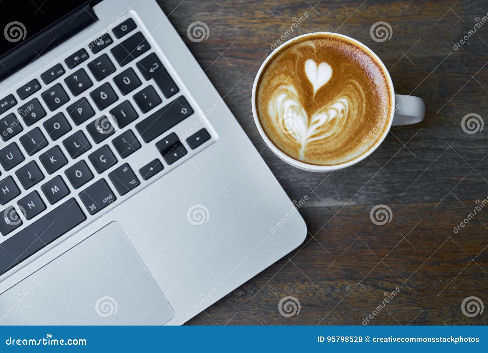 Coffee Next To Laptop Computer Picture. Image: 95798528