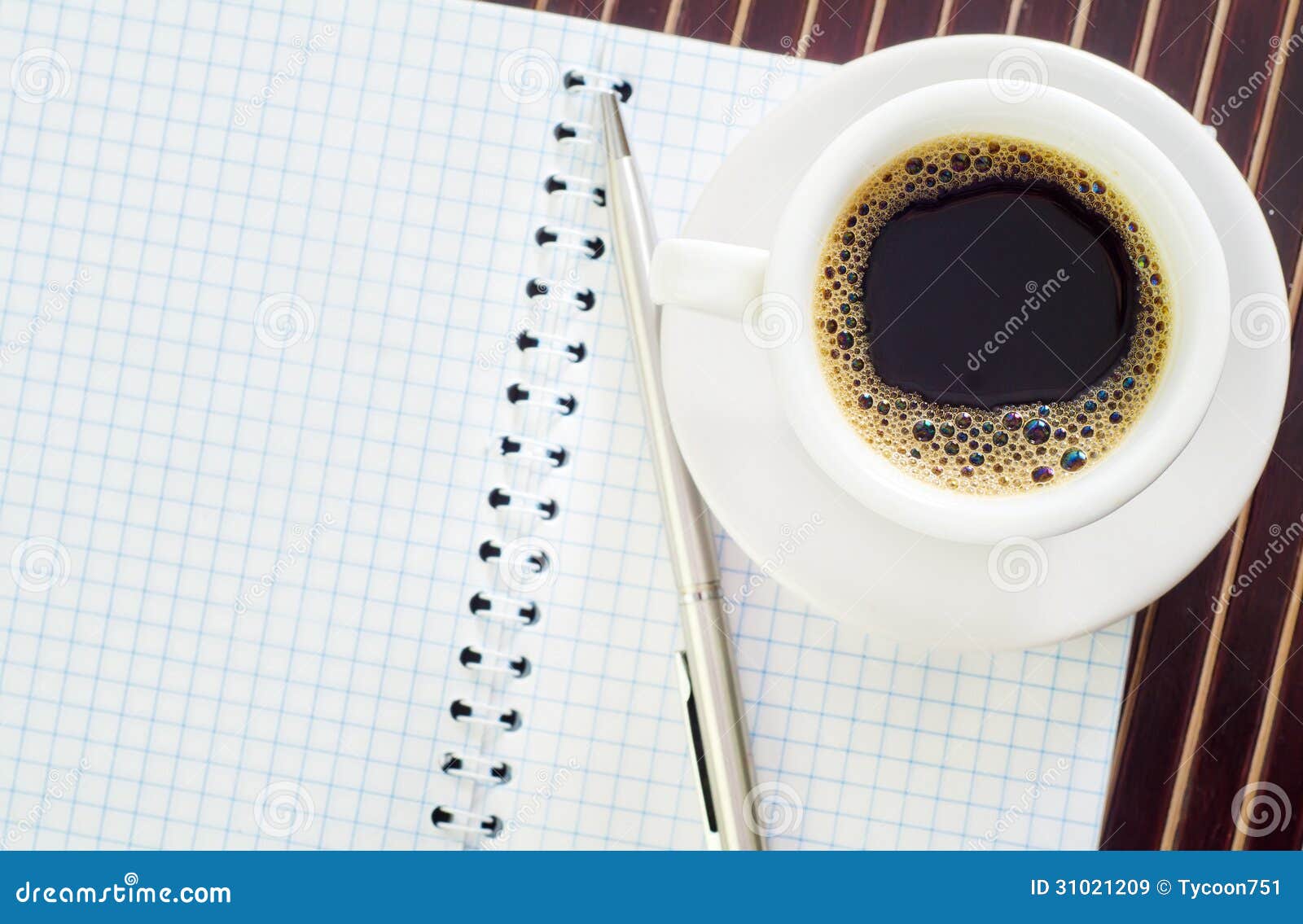 Coffee and note stock image. Image of dishware, business - 31021209