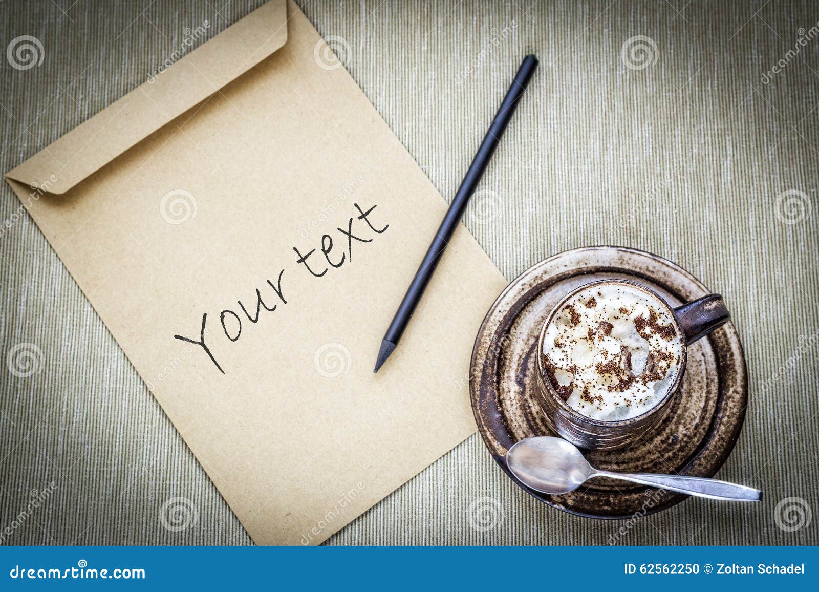 Coffee with notes stock photo. Image of cafe, latte, cream - 62562250