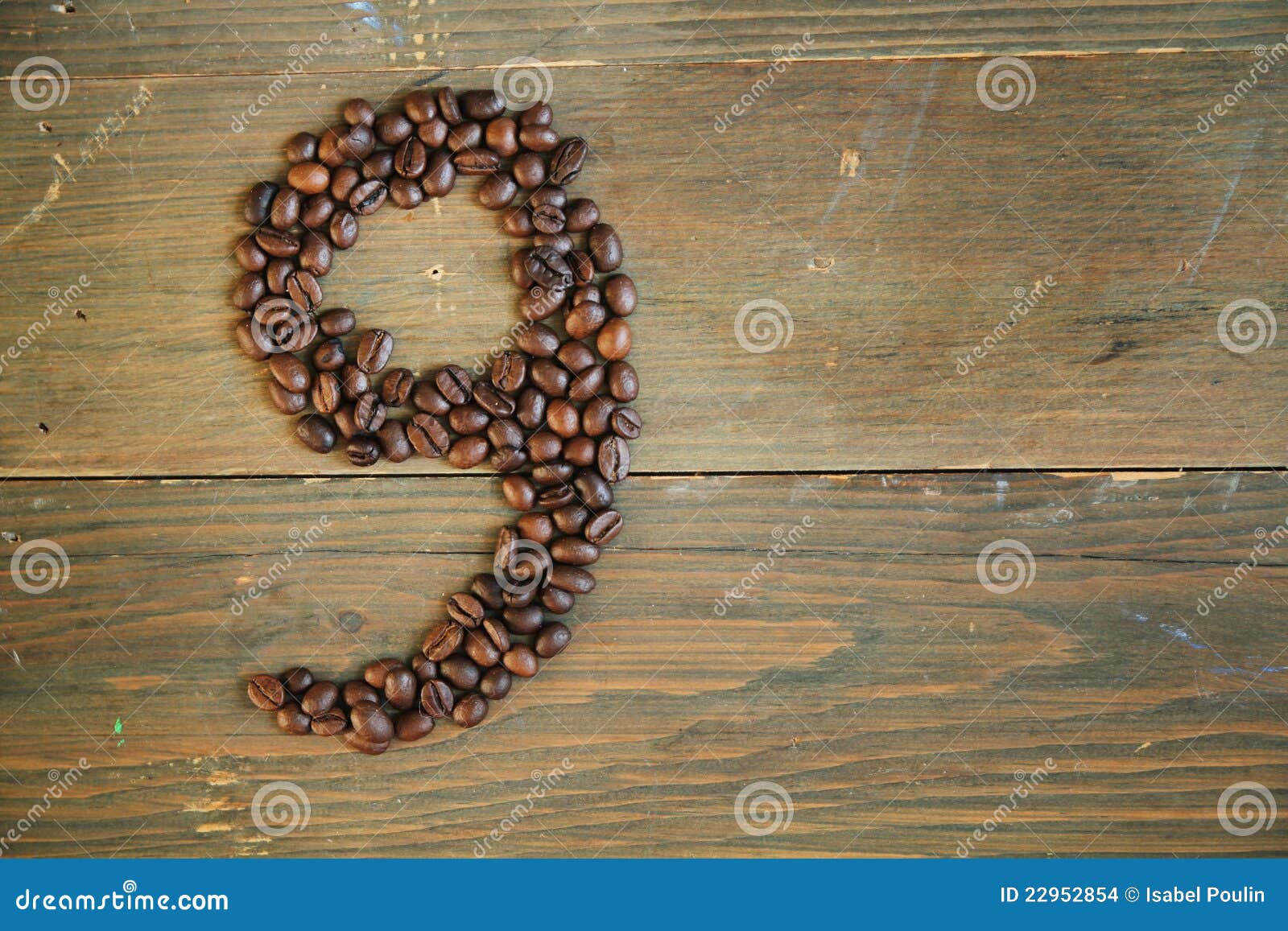 Coffee number nine stock photo. Image of plank, caffeine - 22952854
