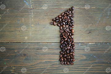 Coffee number one stock image. Image of letter, aroma - 22952277