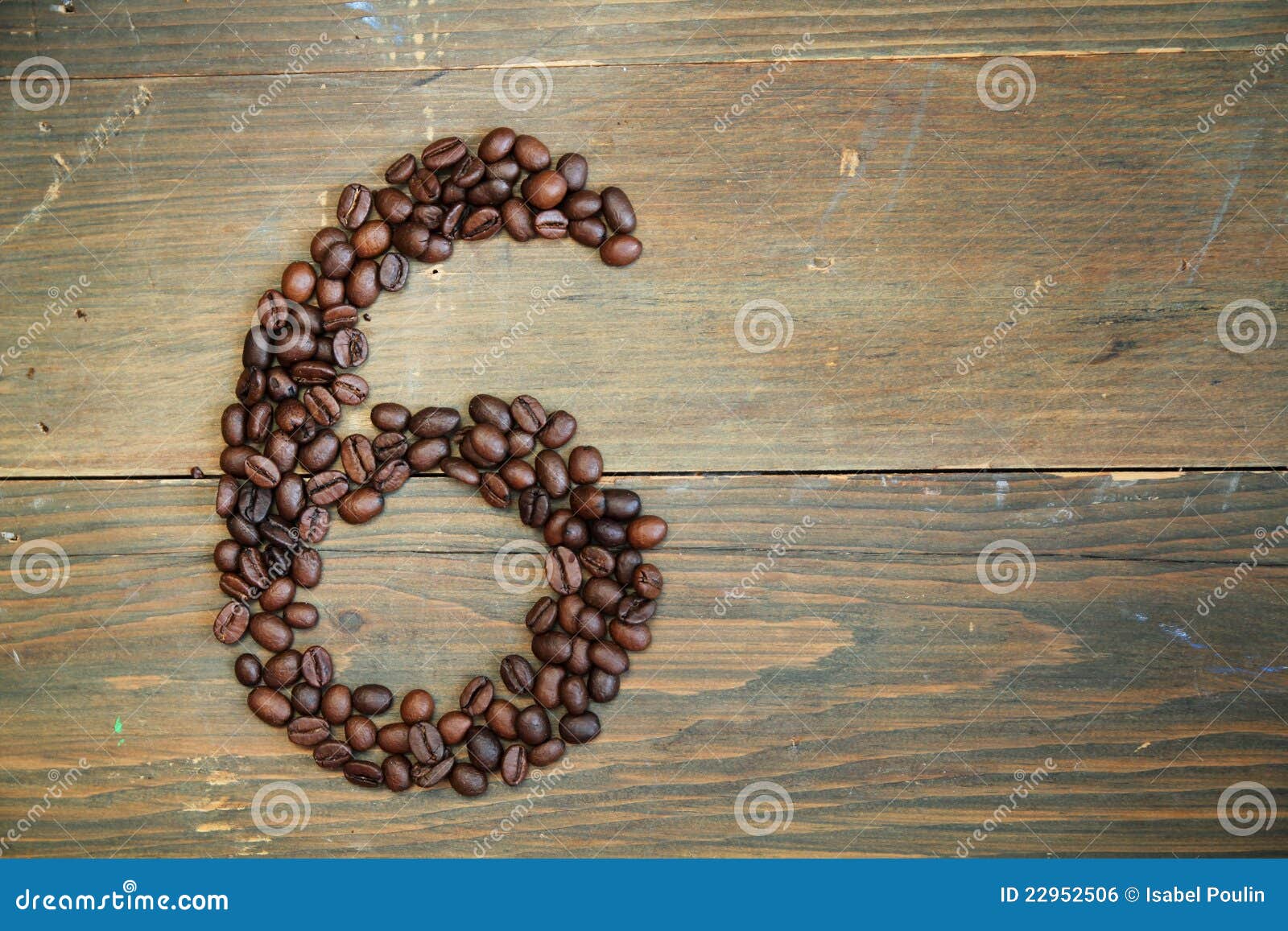 Coffee number six stock photo. Image of decoration, bean - 22952506