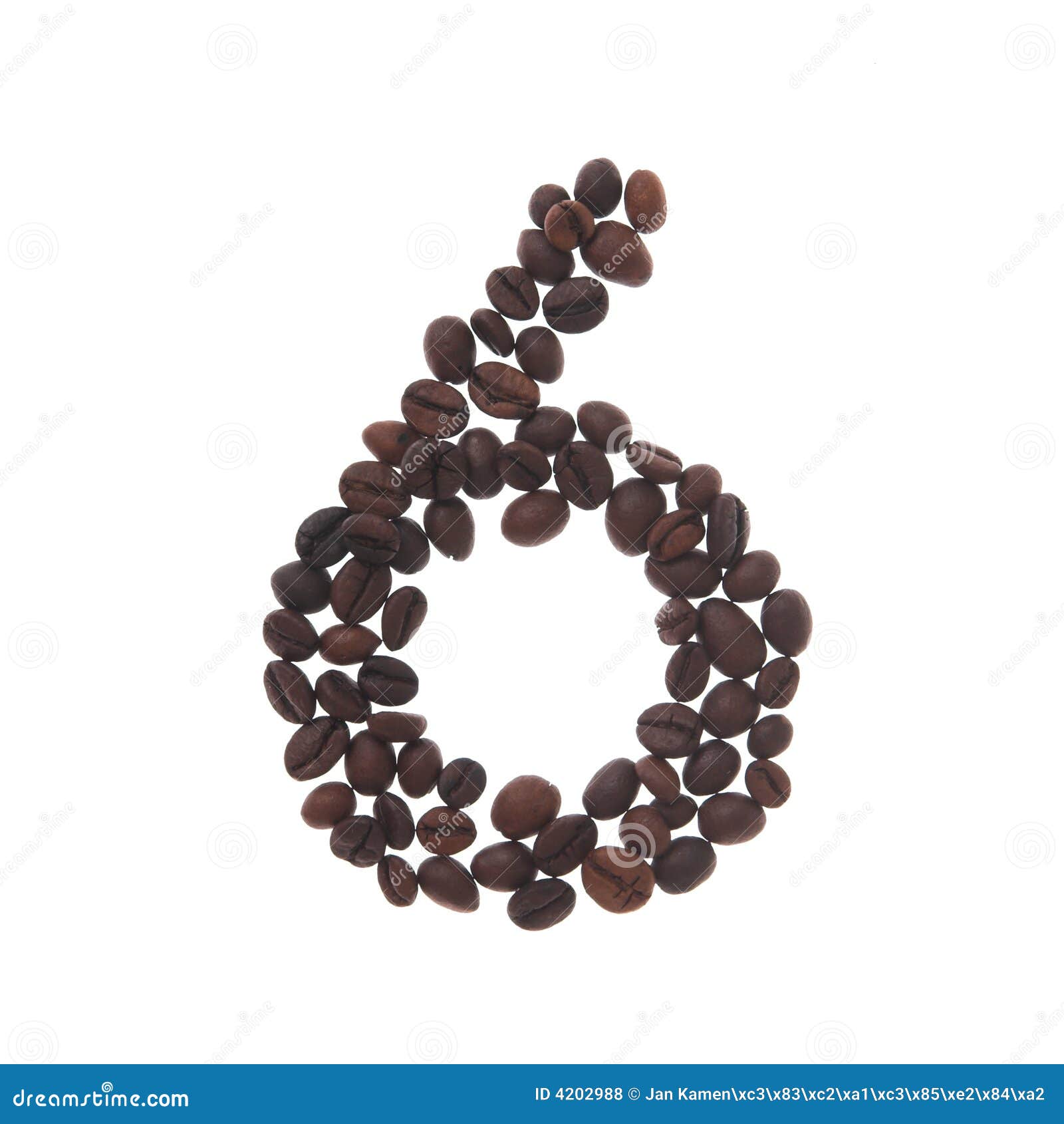 Coffee number six stock photo. Image of character, grammar - 4202988