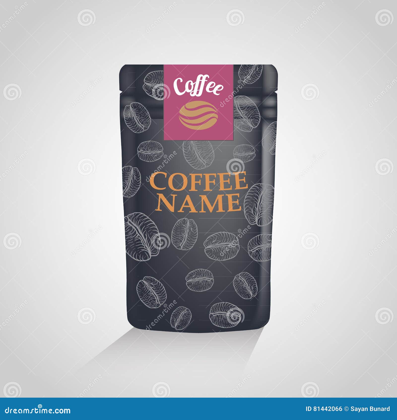 Coffee Packaging Vector Design Stock Vector - Illustration of vector ...