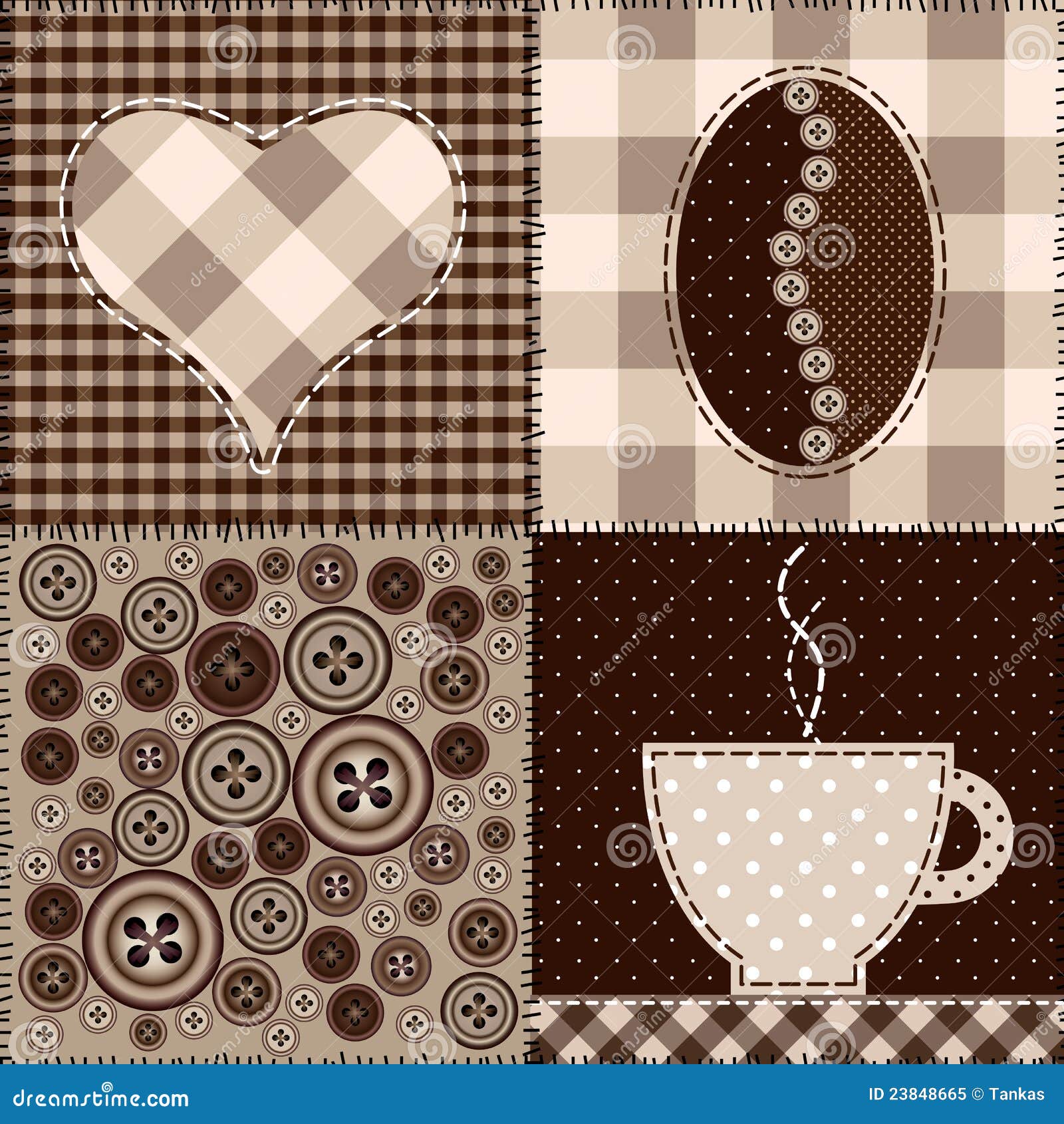 Coffee pattern stock vector. Illustration of backdrop - 23848665