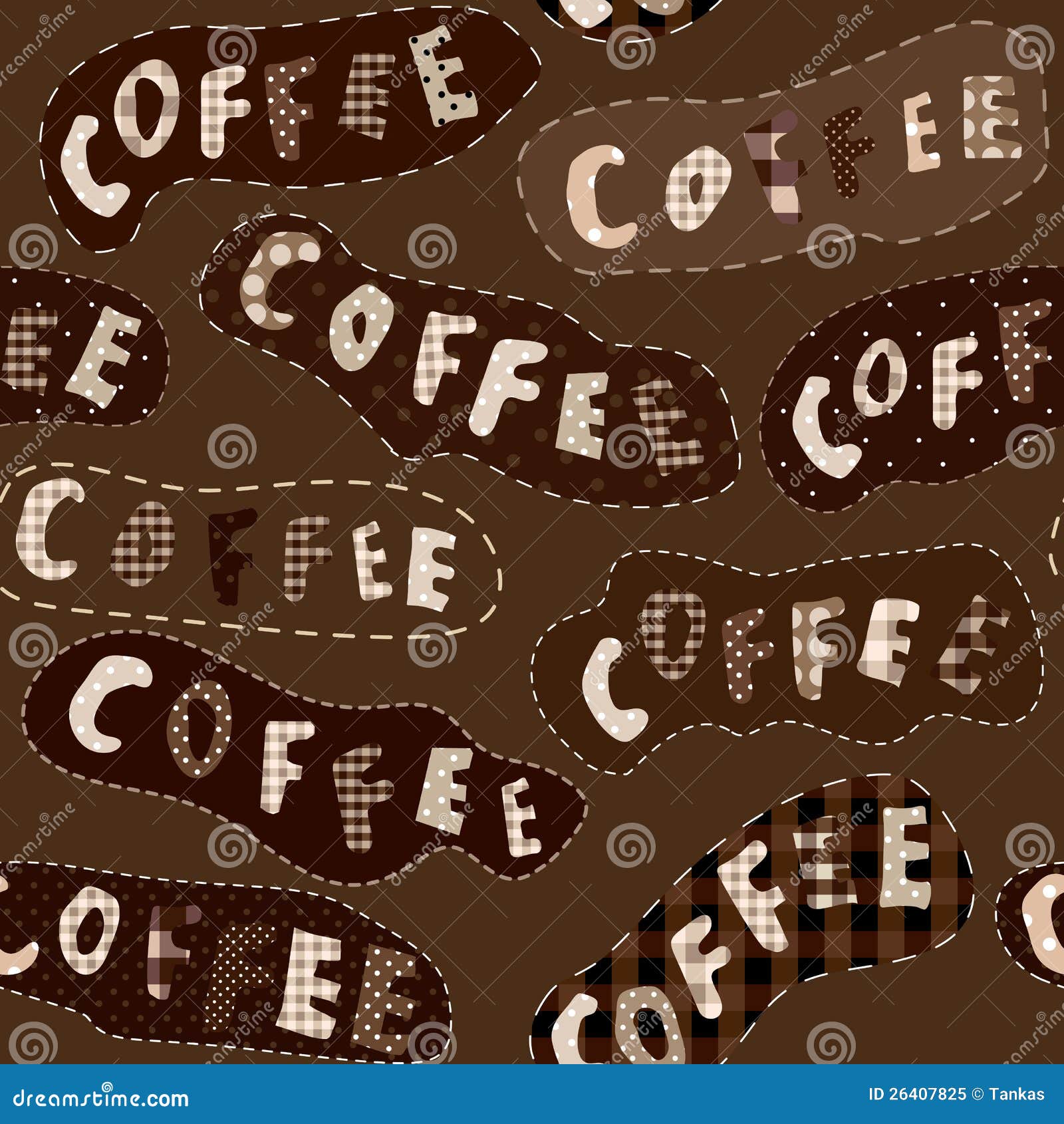 Coffee pattern stock vector. Illustration of cafe, wallpaper - 26407825