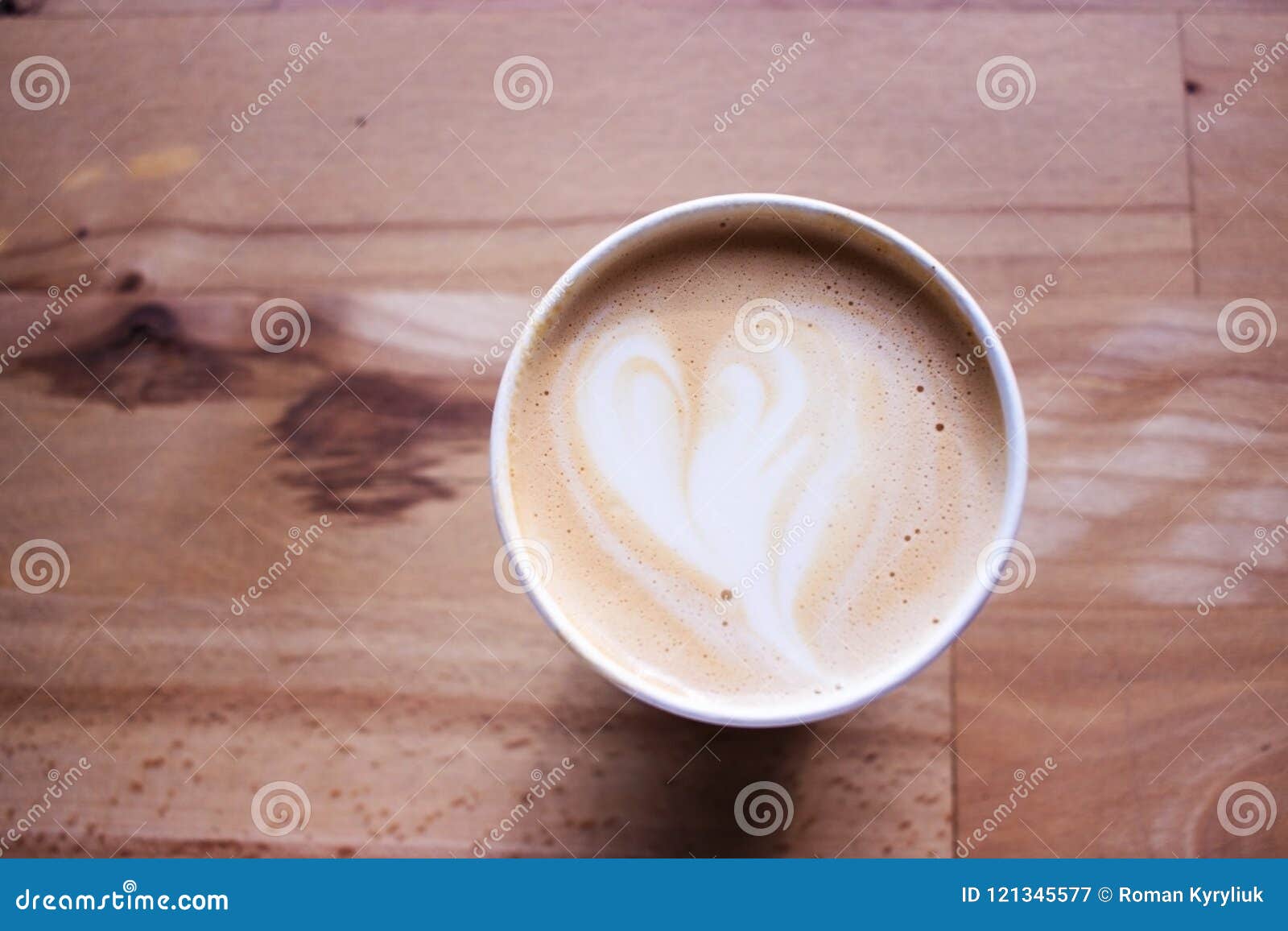 Coffee, pattern on foam. stock image. Image of fresh - 121345577