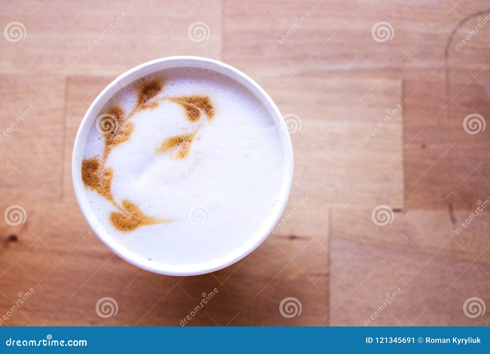 Coffee, pattern on foam. stock image. Image of coffee - 121345691