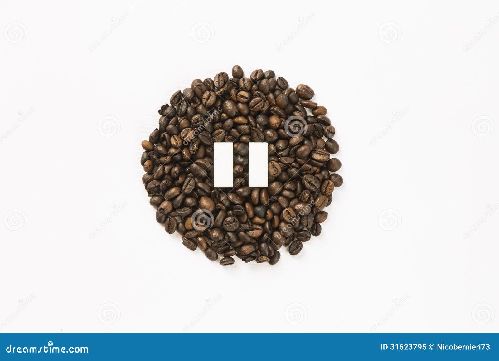 Coffee Pause stock image. Image of character, brown, circle - 31623795