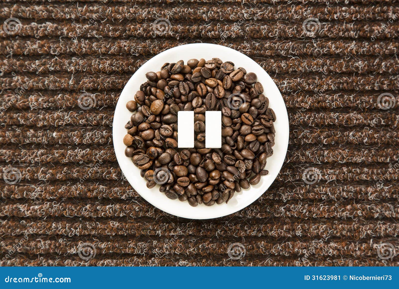 Coffee Pause stock image. Image of closeup, symbol, ring - 31623981