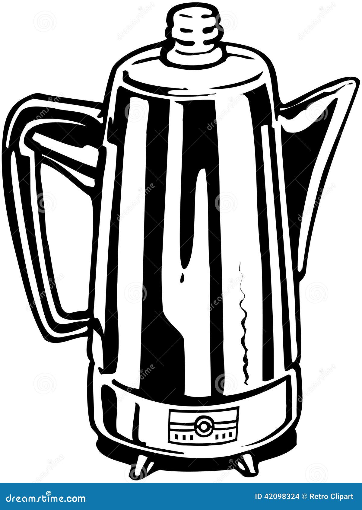 Coffee Percolator stock vector. Illustration of pours - 42098324