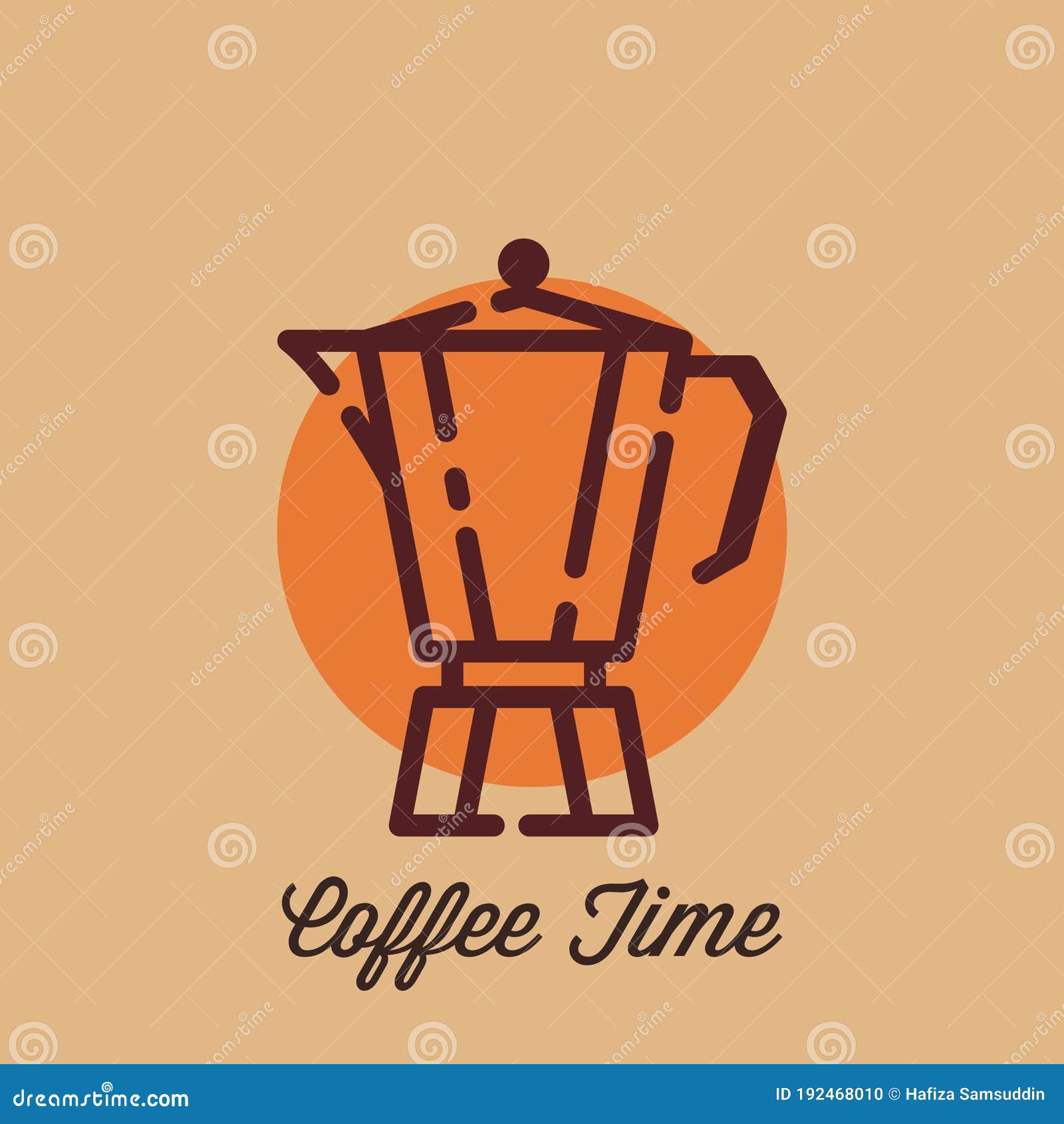 Coffee Percolator. Vector Illustration Decorative Design Stock Vector ...