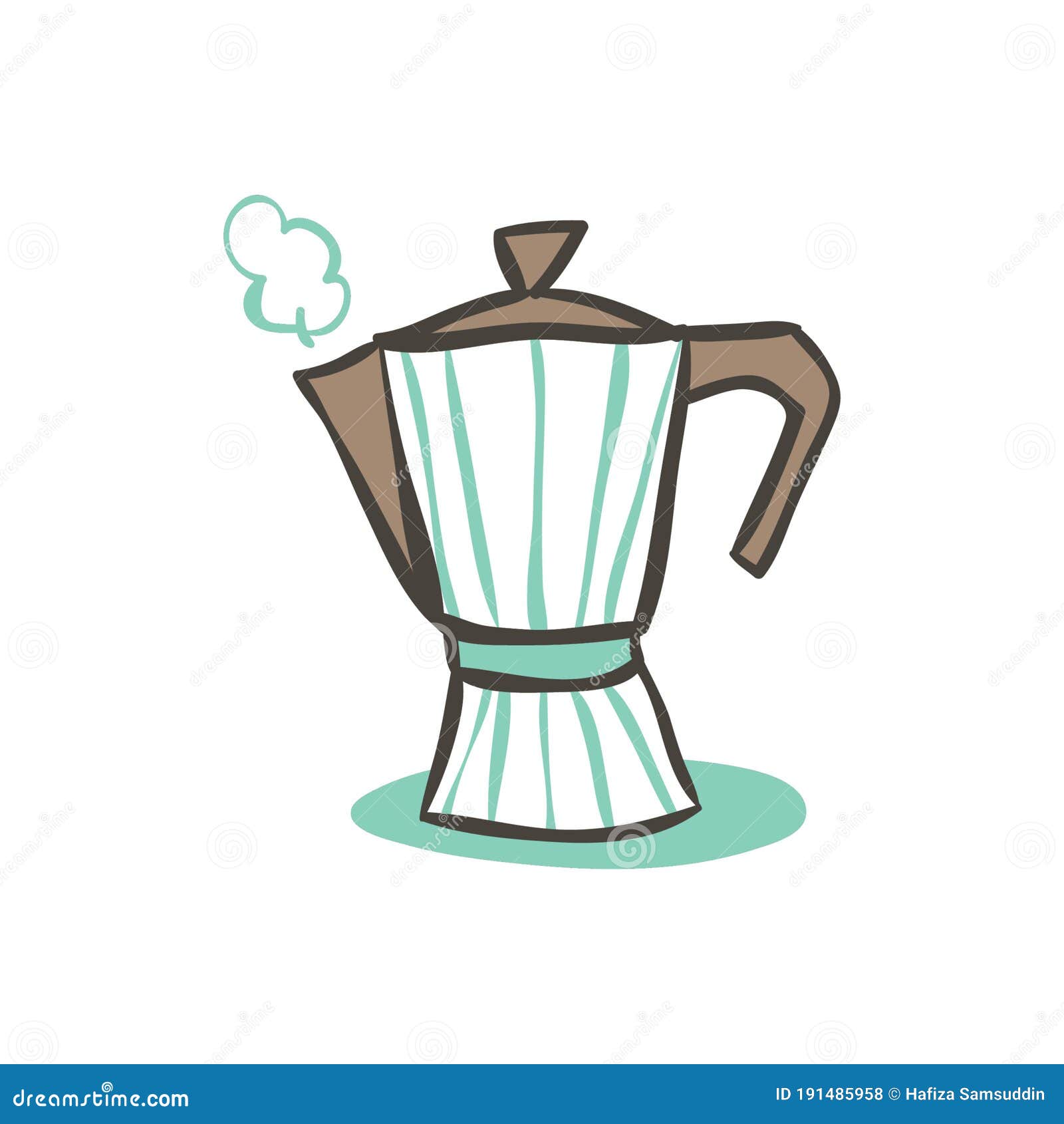Coffee Percolator. Vector Illustration Decorative Design Stock Vector ...