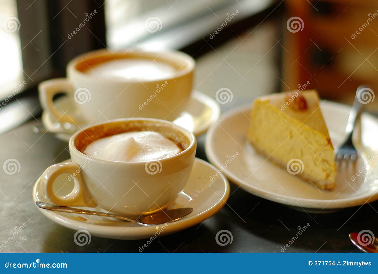 Coffee and pie stock photo. Image of cheesecake, caffeine - 371754