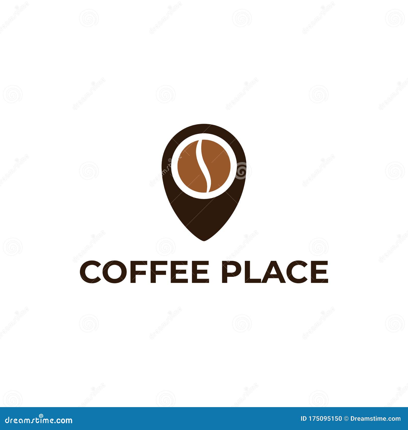Coffee Place Logo design stock vector. Illustration of beverage - 175095150