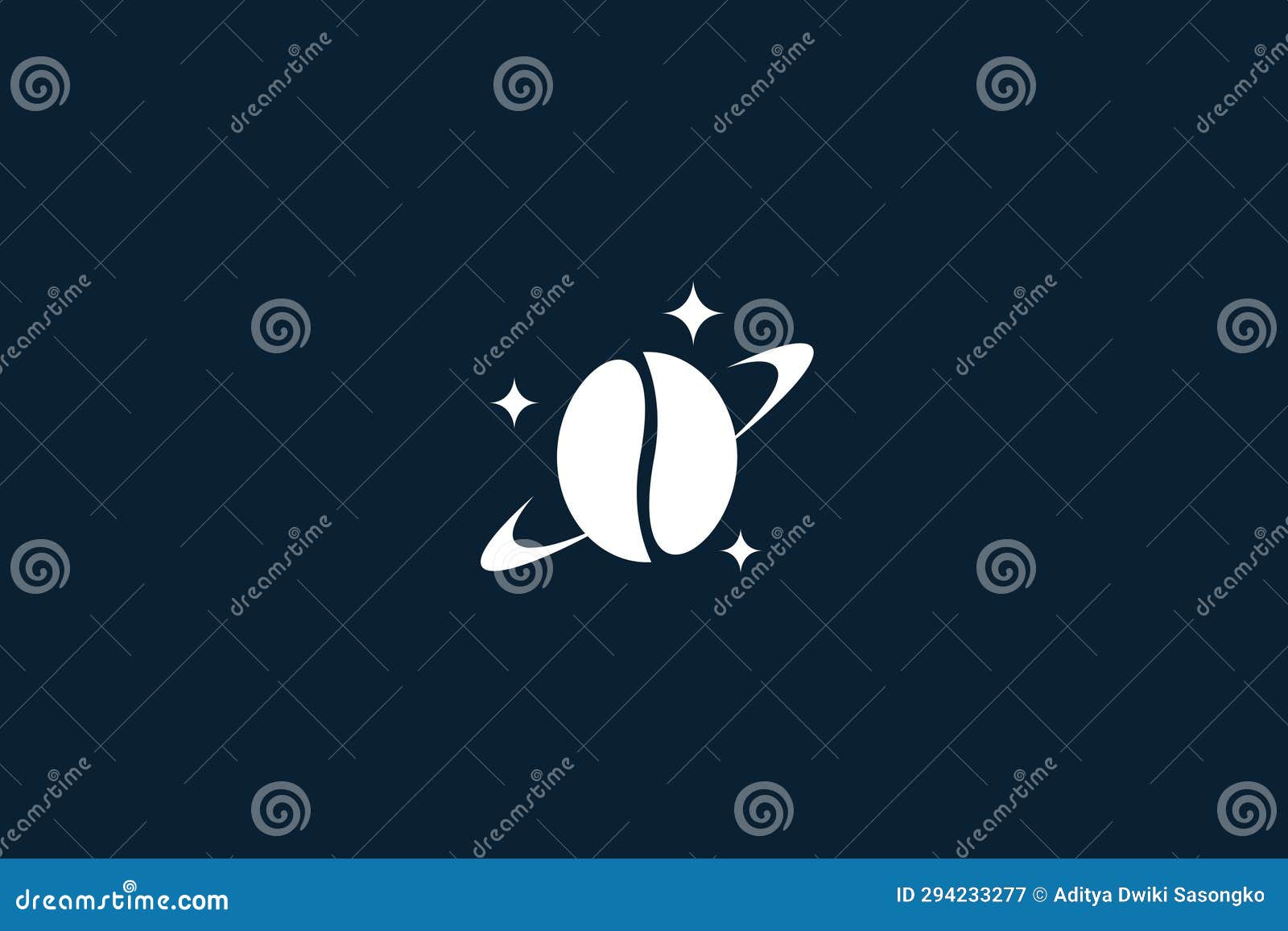 Coffee planet logo stock vector. Illustration of line - 294233277
