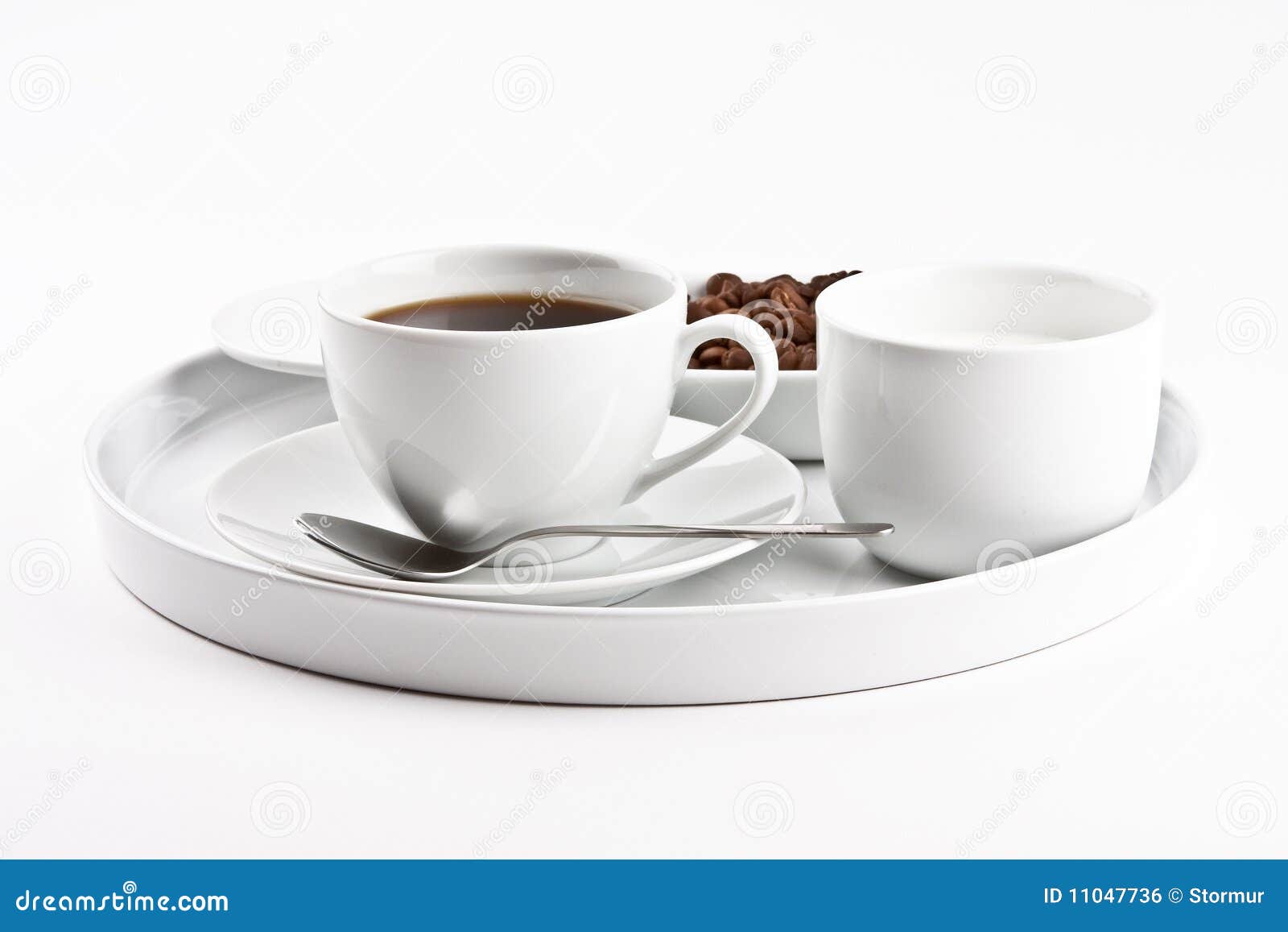 Coffee on plate stock photo. Image of sugar, white, brown - 11047736