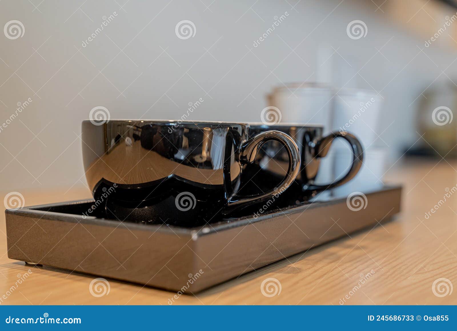 Coffee Pods and Cofee Cups in a Hotel Room Stock Image - Image of ...