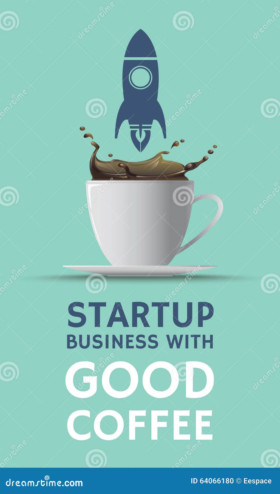 Coffee Poster Business with Good Coffee Stock Vector - Illustration of ...