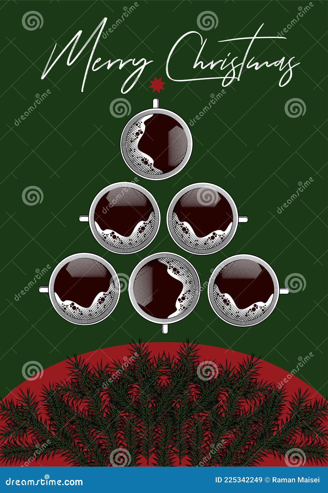 Coffee Poster Christmas Advertisement Flyers Stock Vector ...