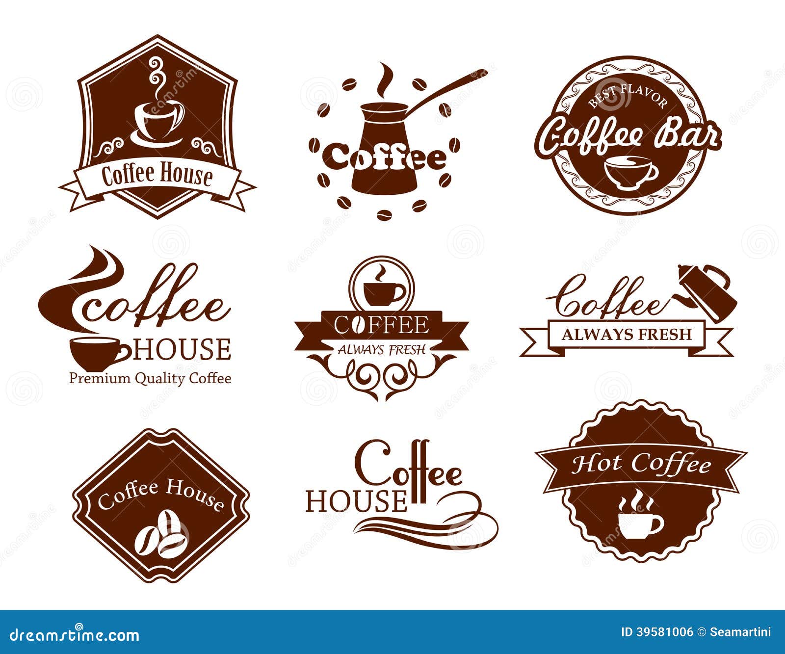 Coffee Posters and Banners Set Stock Vector - Illustration of banner ...