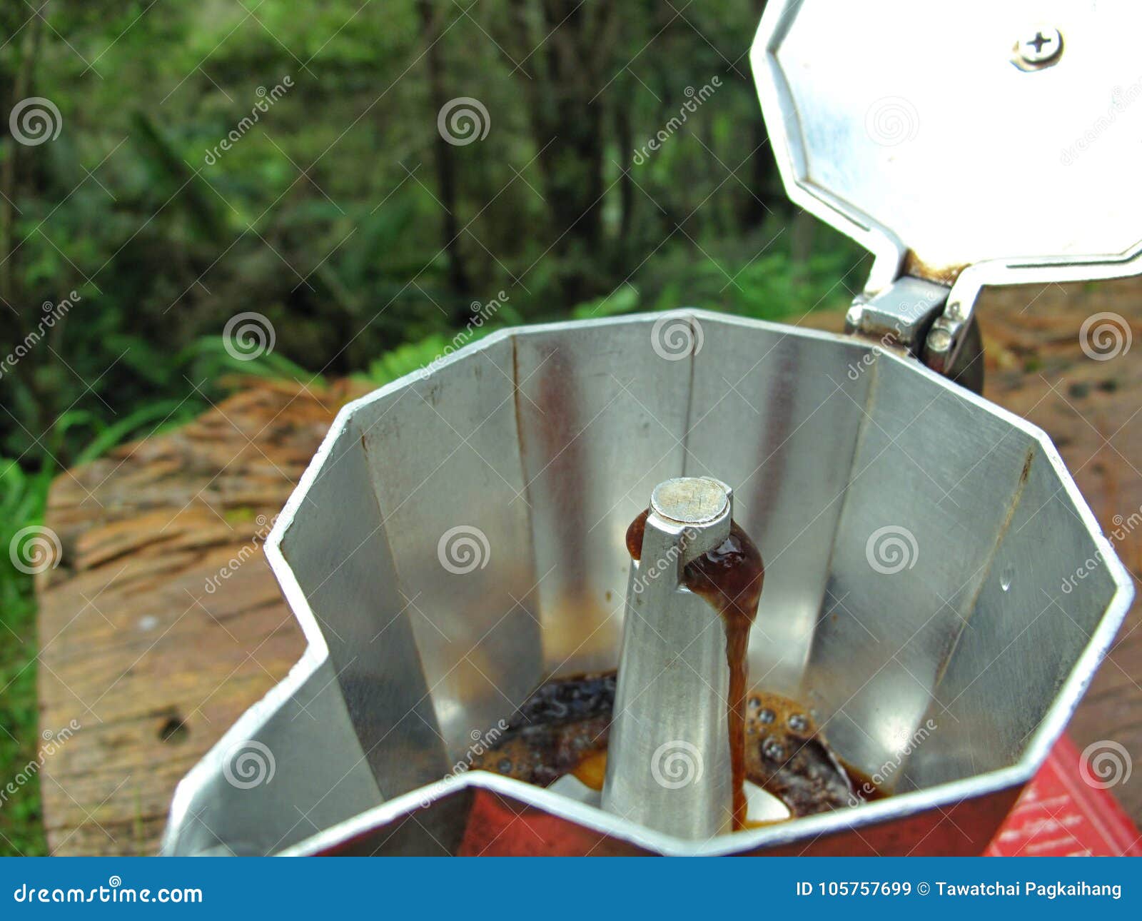 Coffee pot stock image. Image of caffeine, black, moka - 105757699