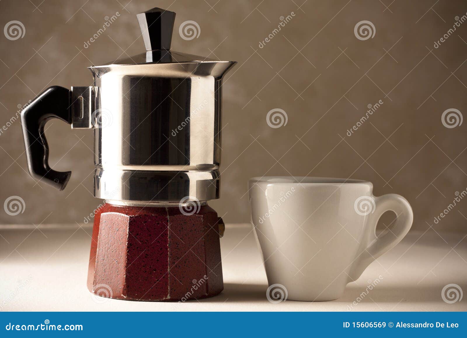 Coffee Pot with Cup stock image. Image of life, space - 15606569