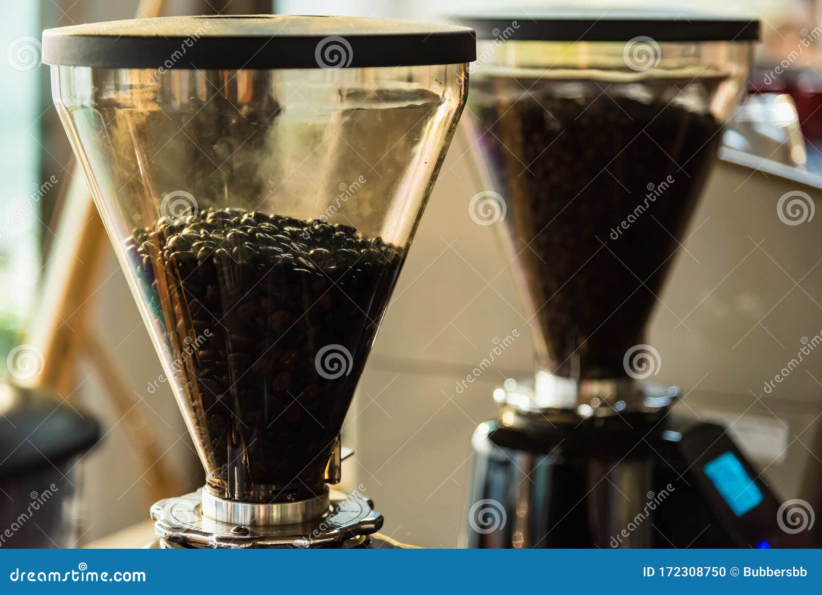 Coffee Pot, Coffee Grinder, Coffee Shop Stock Photo - Image of latte ...