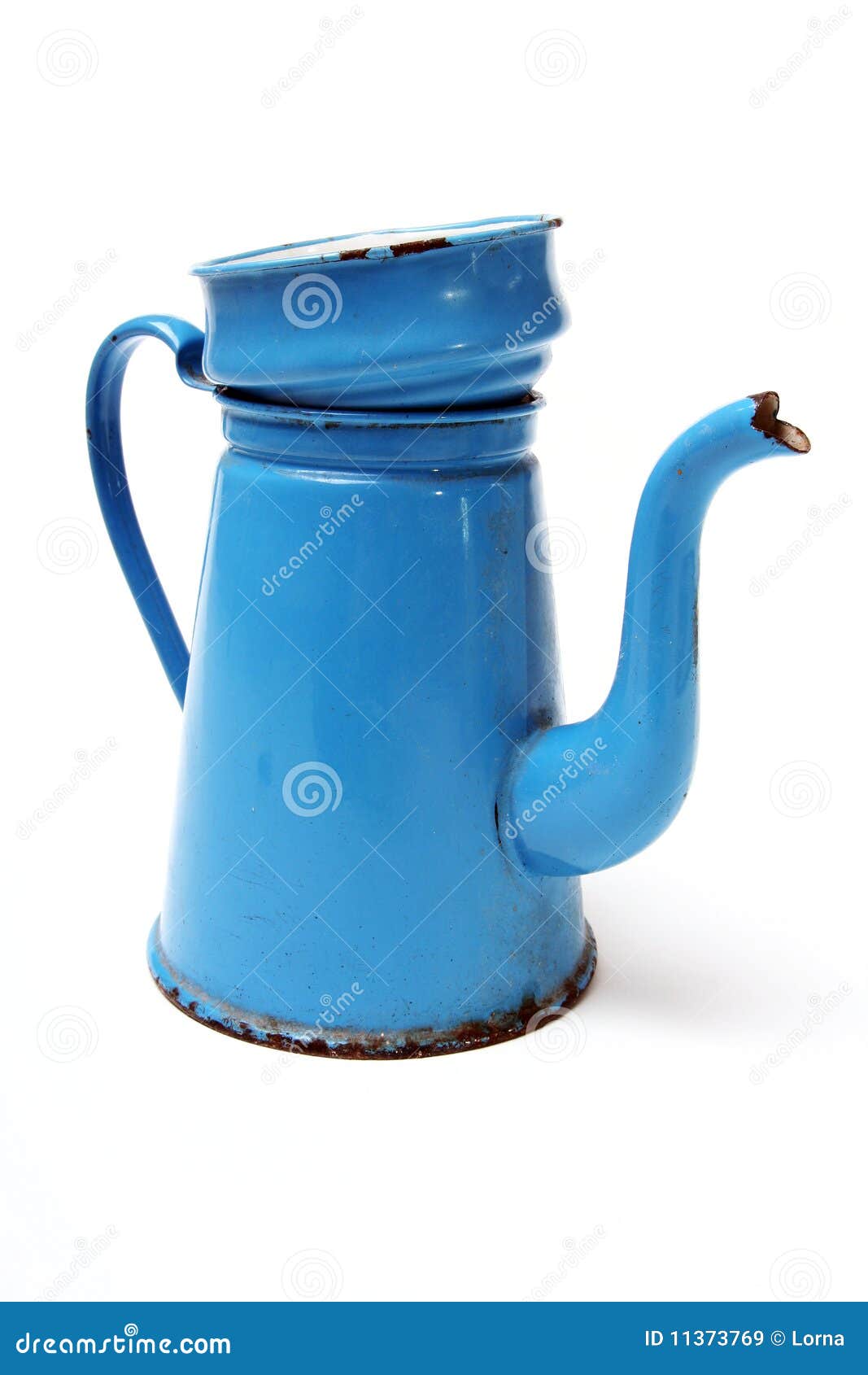 Coffee pot madam blue stock image. Image of caffeine - 11373769